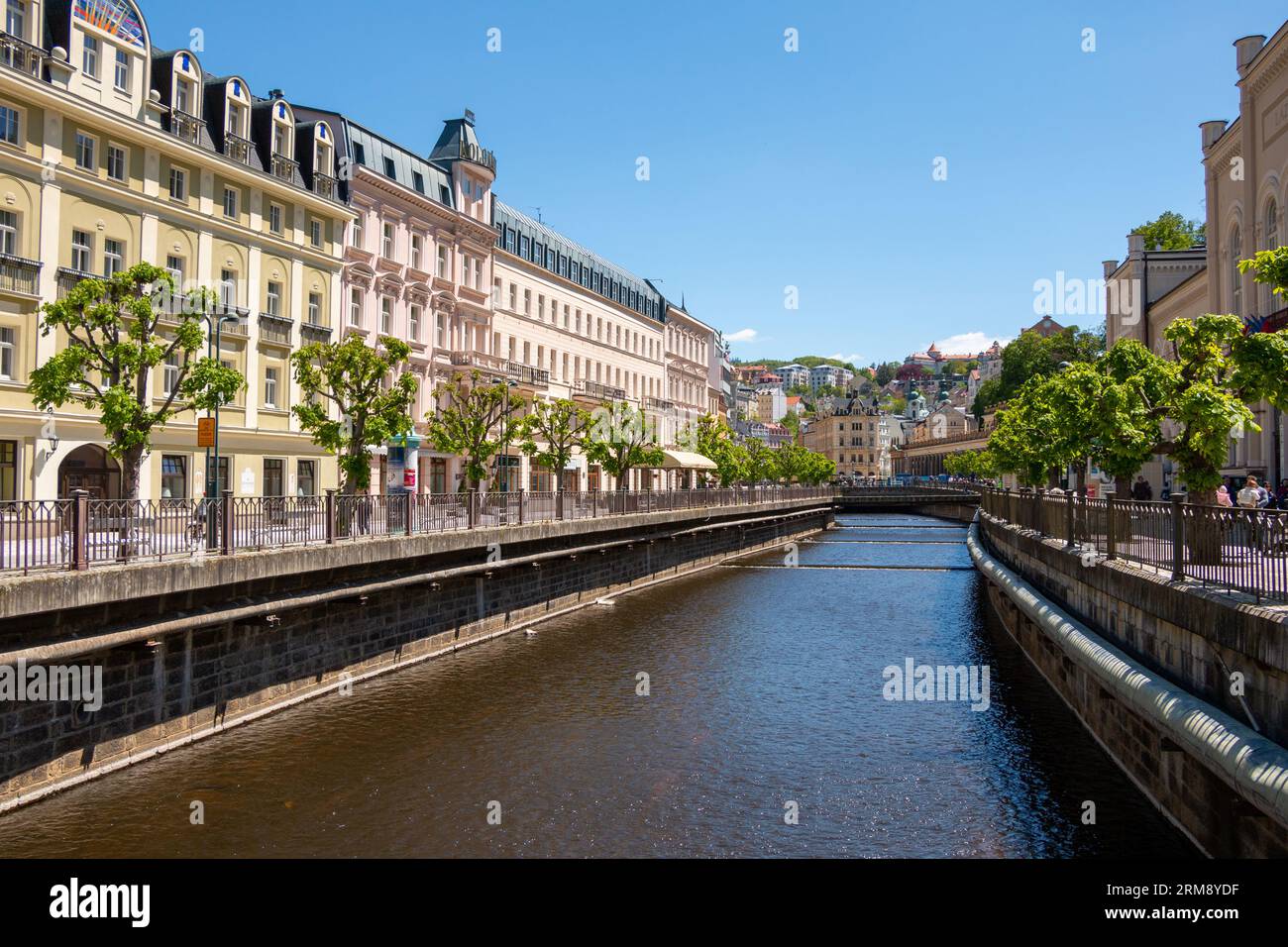 Karlovy Vary, Czech Republic - May 31st 2021: Springtime view of ...