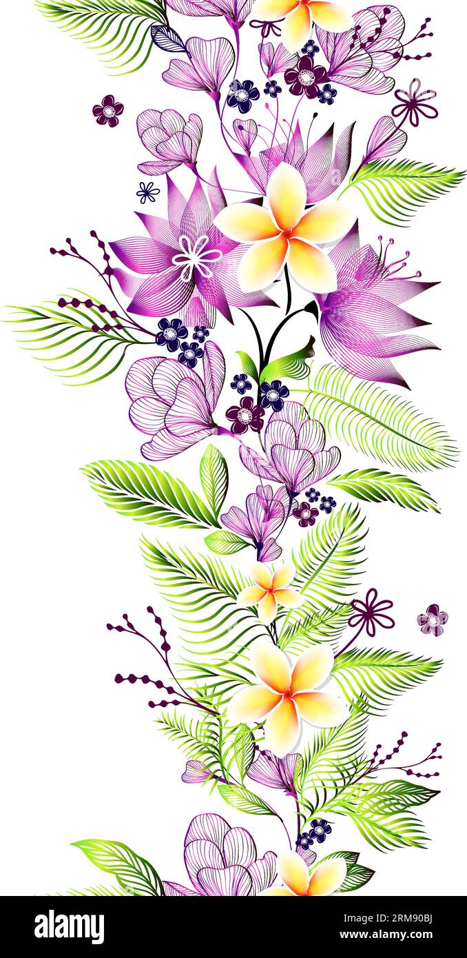 Seamless floral pattern. Vector illustration Stock Vector Image & Art ...