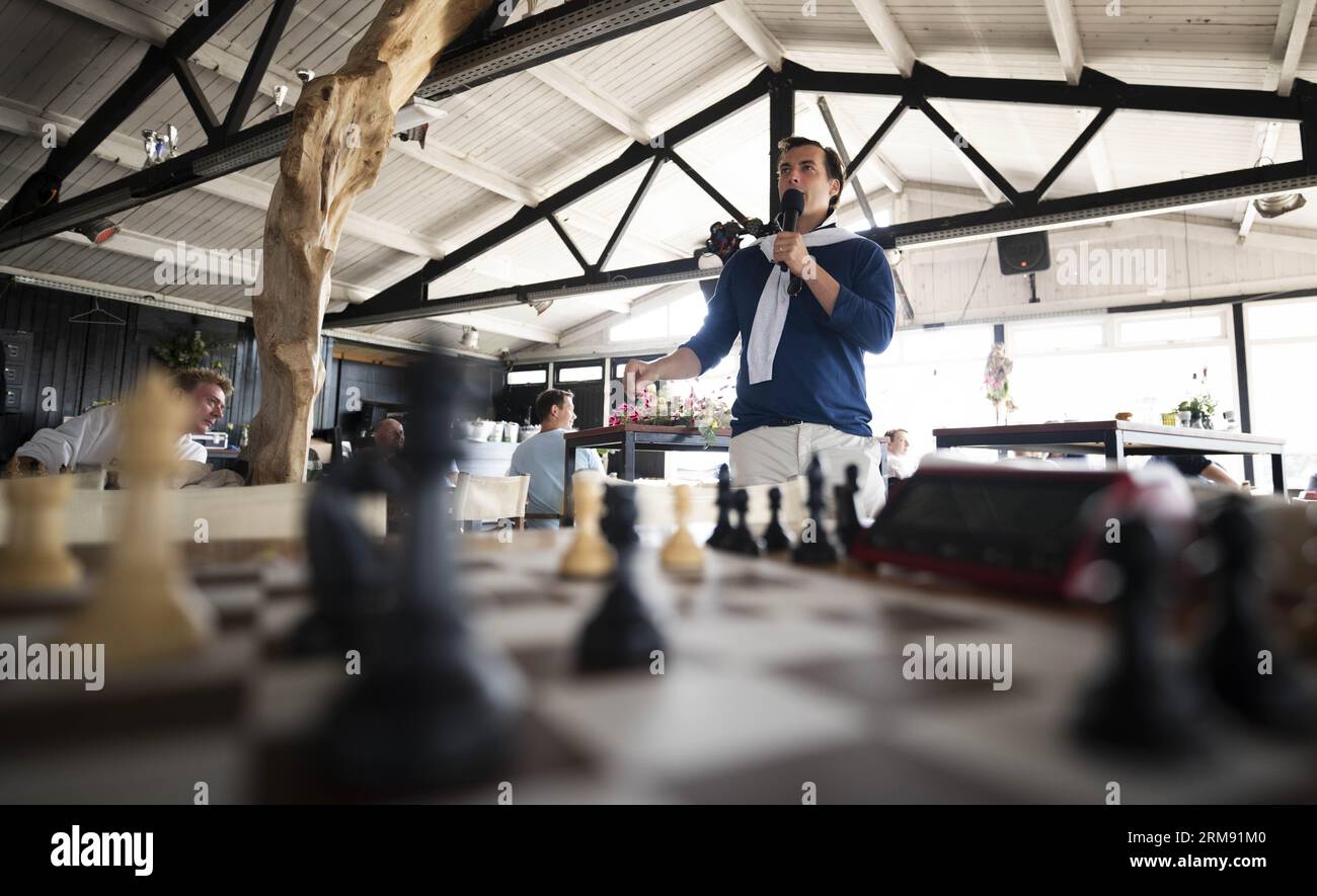 THE HAGUE - Thierry Baudet during a chess tournament for members of the ...