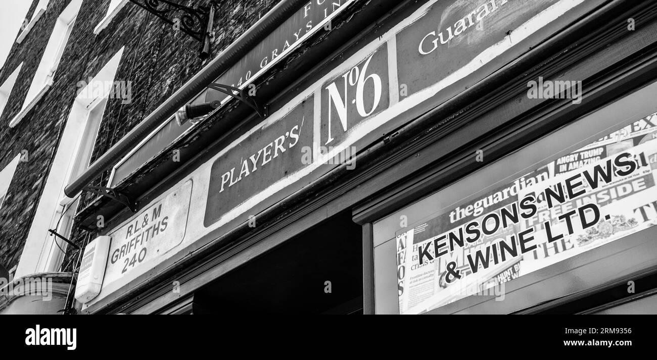 Old Shop Sign Stock Photo - Alamy