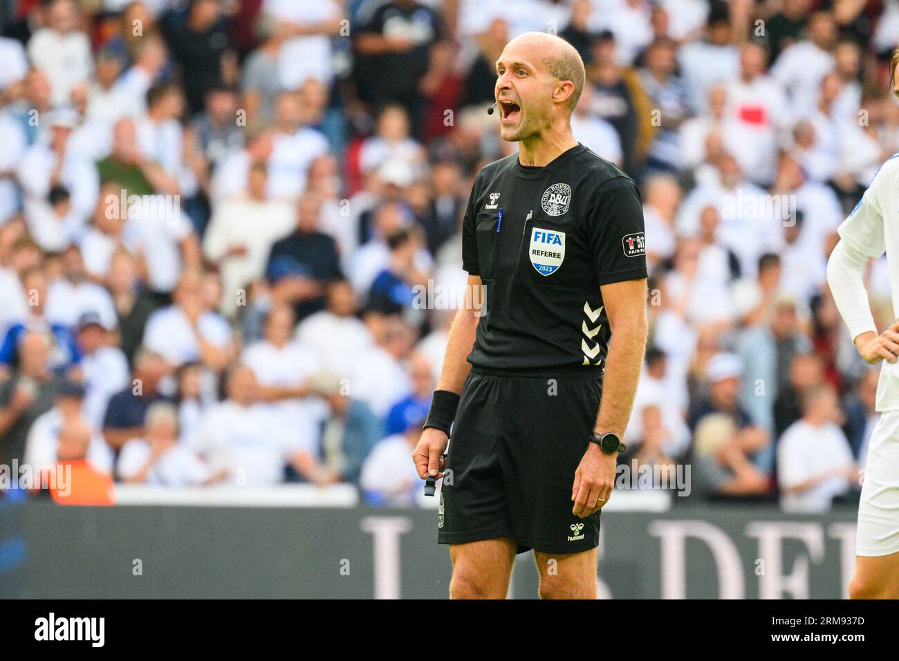 Copenhagen, Denmark. 26th Aug, 2023. Referee Peter Kjaersgaard seen ...