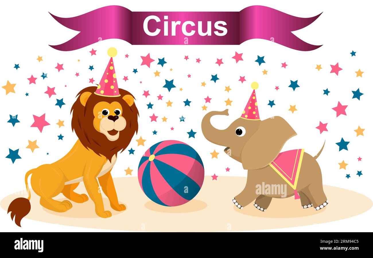 Baby Circus Elephant Clipart