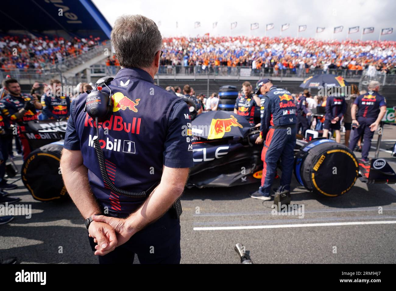 Red Bull Racing team principal Christian Horner on the grid during the ...