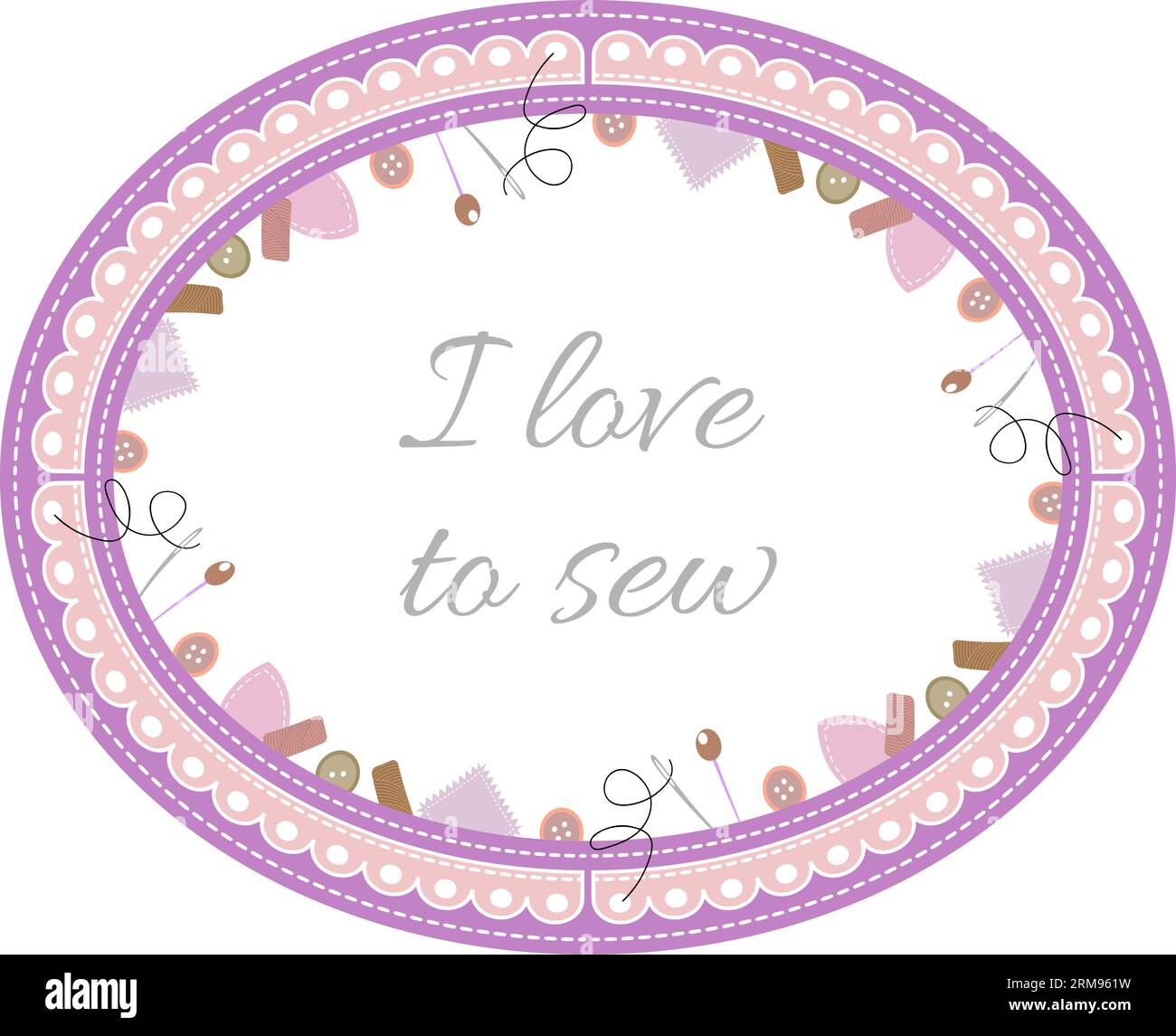 Vector illustration a oval frame from objects and materials for courses ...