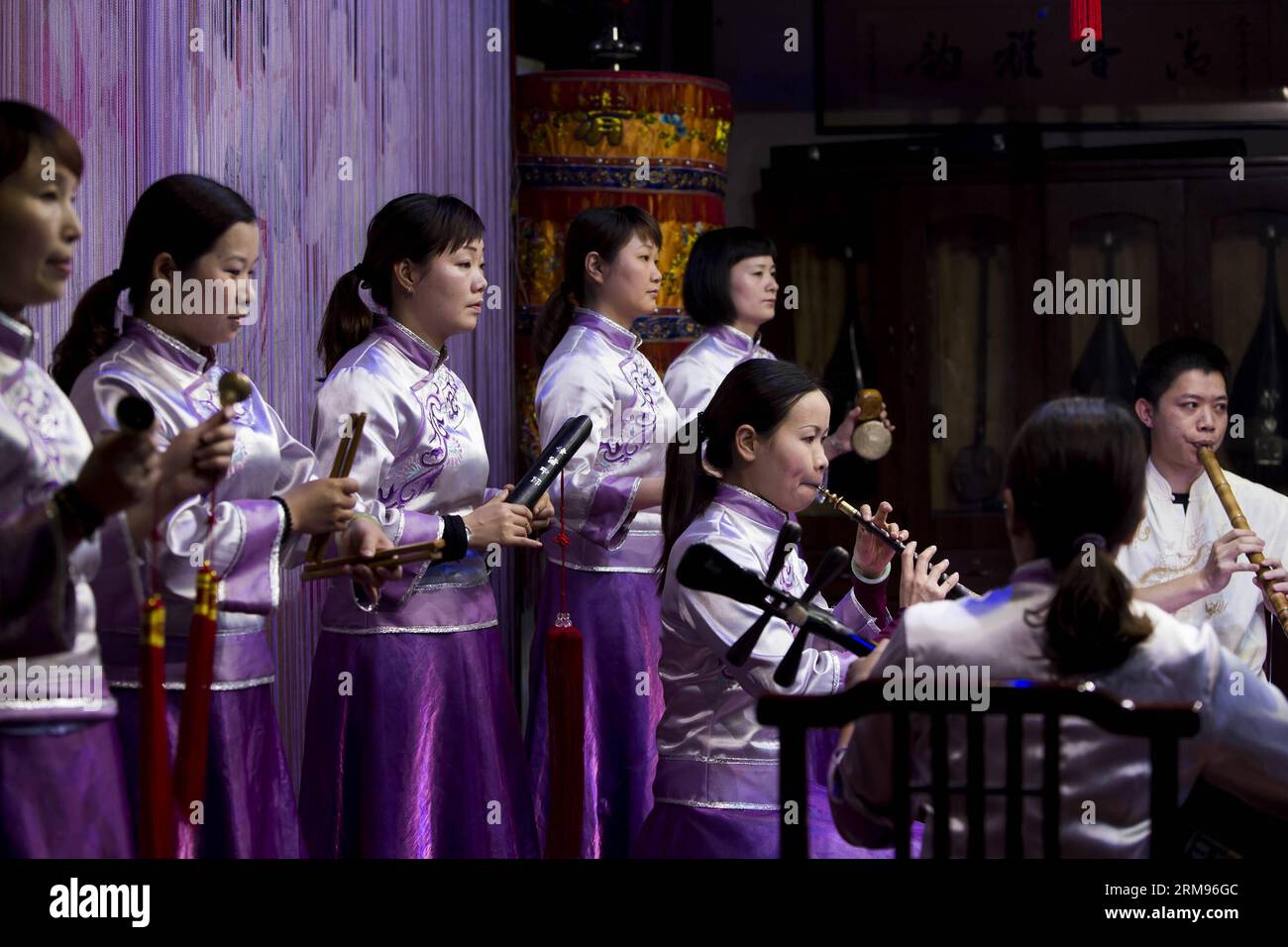 Performers of Nanyin, an ancient Chinese folk music art form originated ...