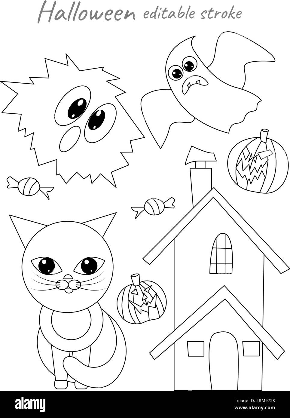 Printable Halloween Black Cat Coloring Pages [2025]