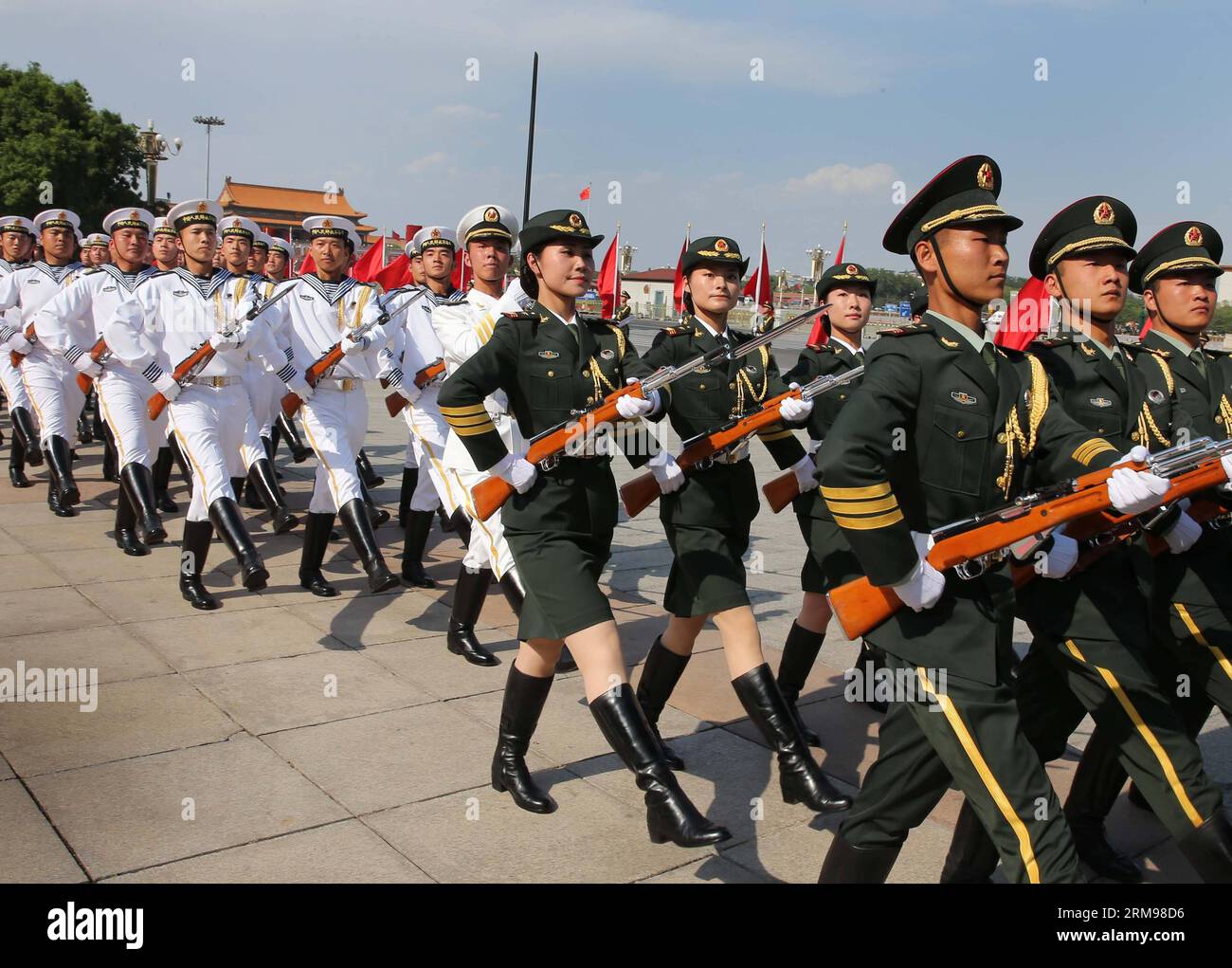 Female china honor guard hi-res stock photography and images - Alamy