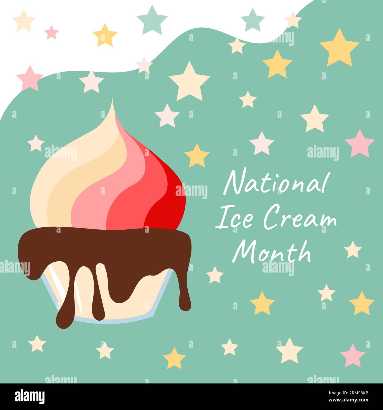 National ice cream month Stock Vector Images - Alamy