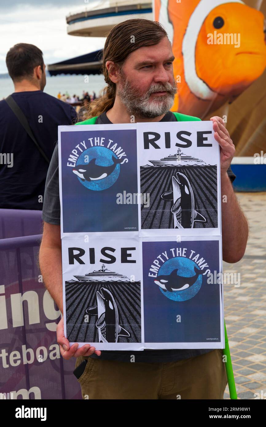 Bournemouth, Dorset, UK. 27th August 2023. Memorial protest held ...