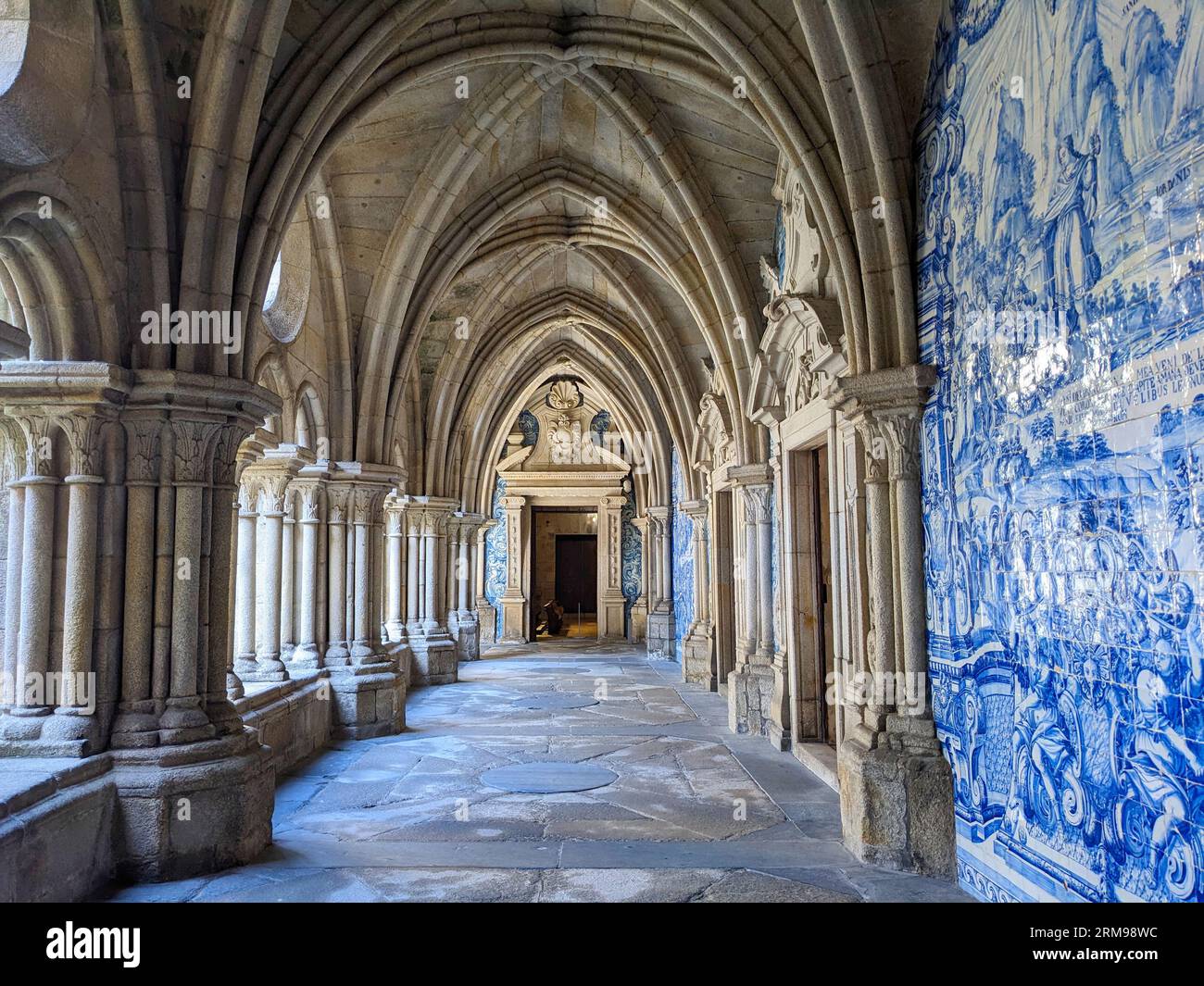 Porto, Portugal, February 15, 2023: Interior of Porto Cathedral Se do ...