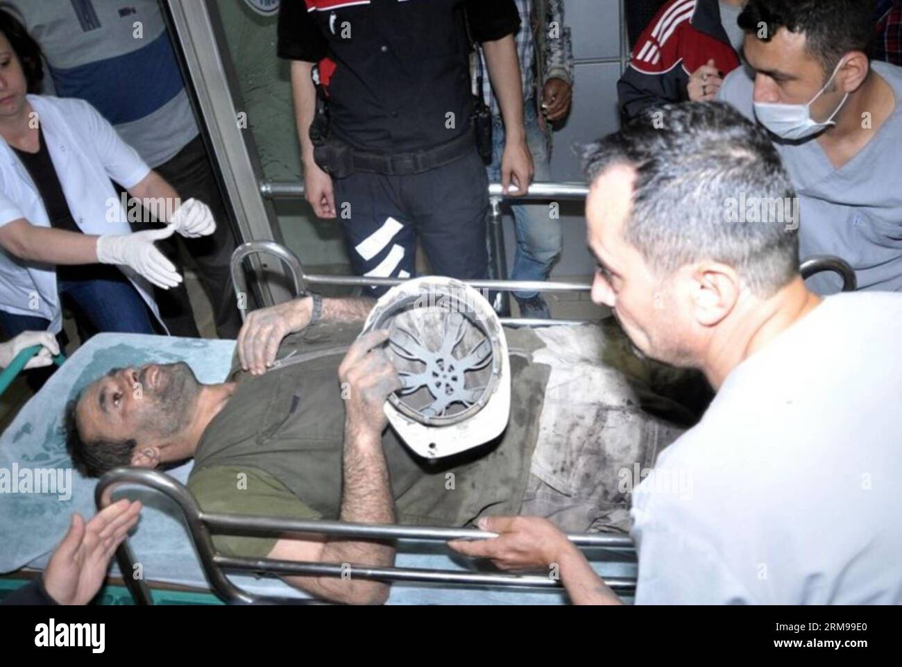 ANKARA, May 13, 2014 - Photo released by Turkey NTV shows rescue ...