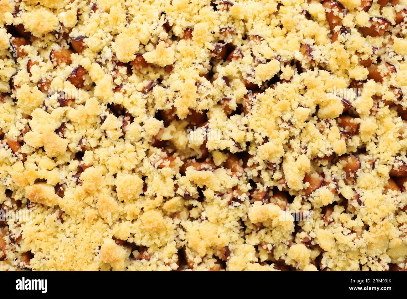 handmade plum cake with crumble Stock Photo - Alamy