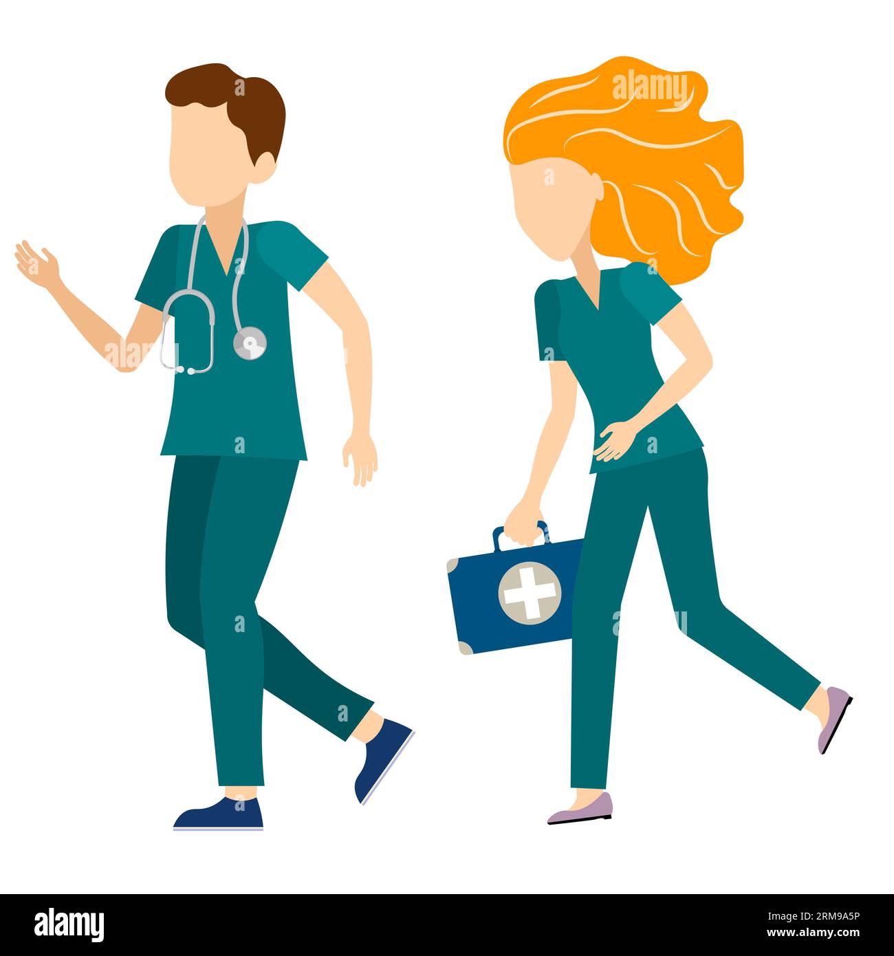 Paramedic running Stock Vector Images - Alamy