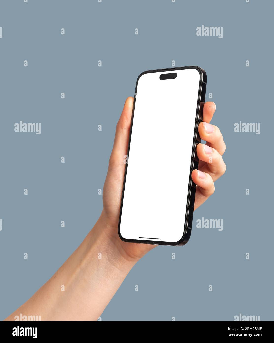 Hand holding screen mock up, mobile phone, smartphone mockup Stock ...