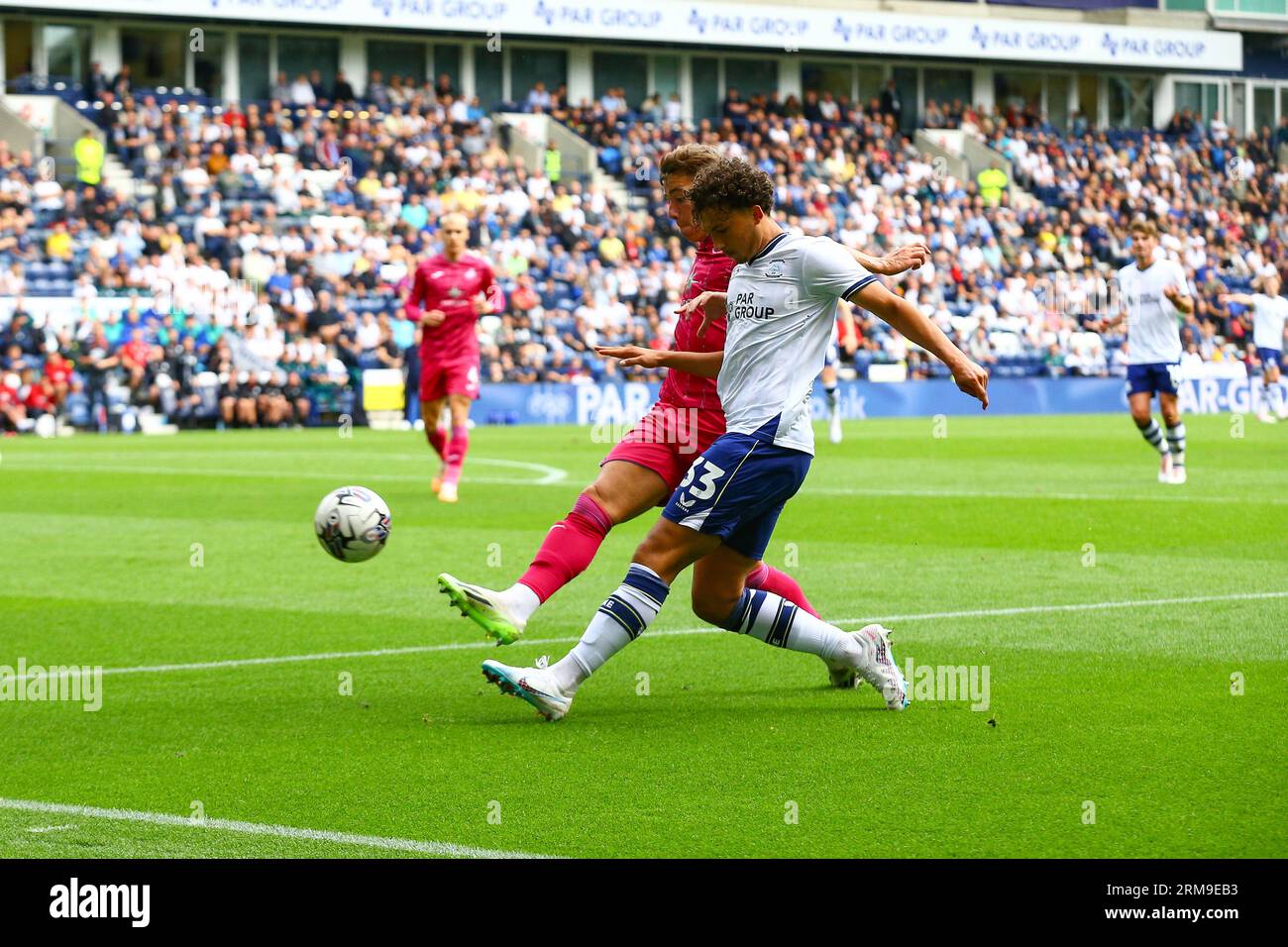 Deepdale Stadium, Preston, England - 26th August 2023 Kian Best (33) of ...