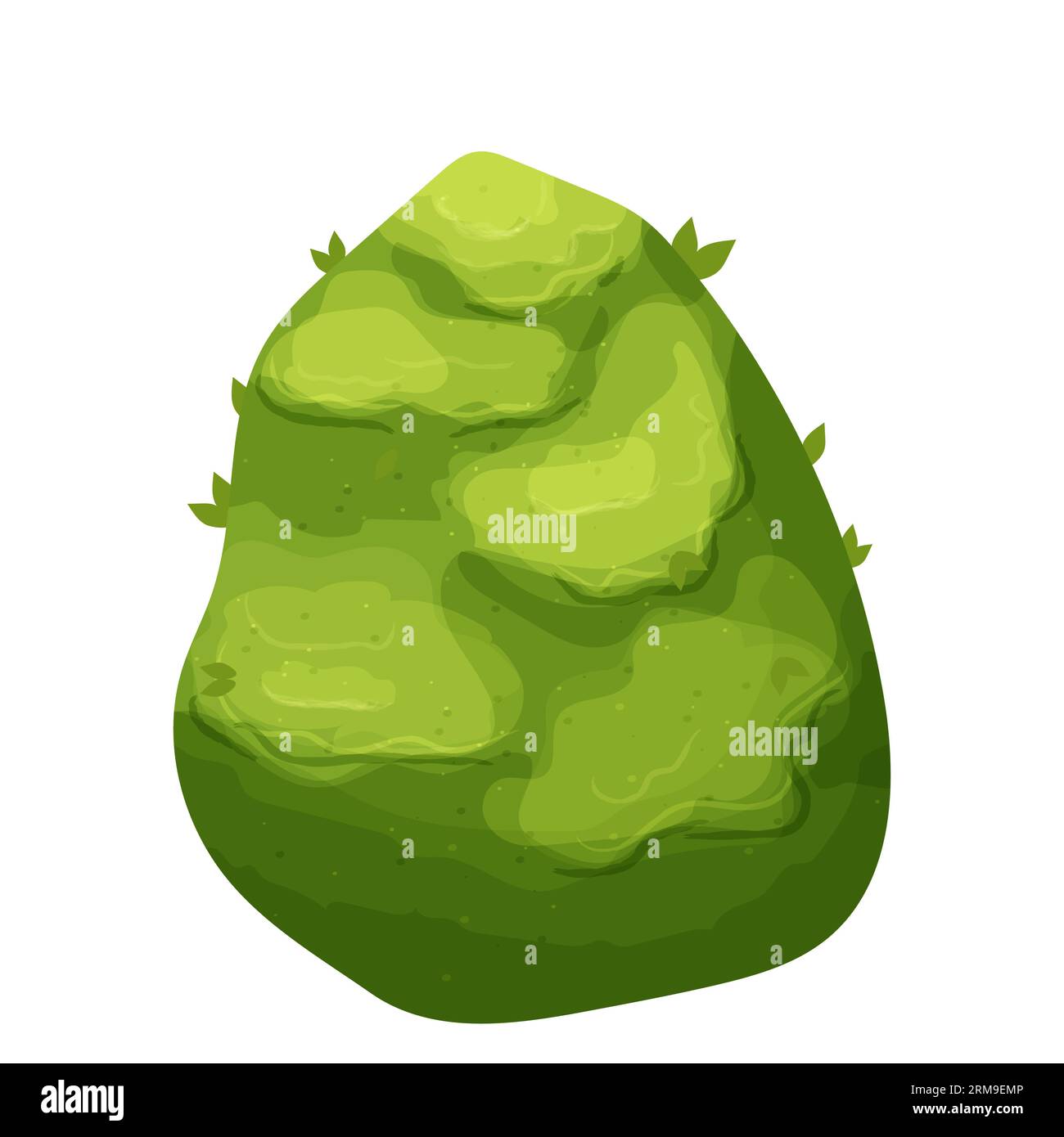 Hedge green bush forest or backyard plant with leaves in cartoon style ...