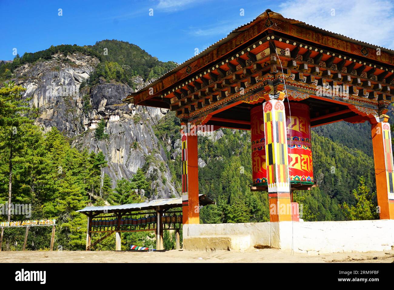 Mountainside Monastary Monastery On A Rock On A Mountainside Stock