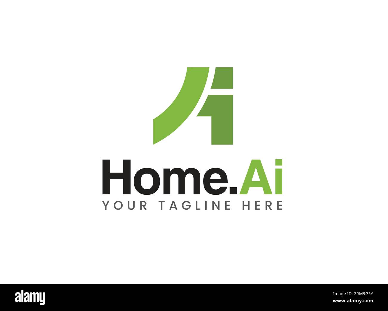 Ai Letter Logo Design Template, IA modern minimalist vector monogram ...