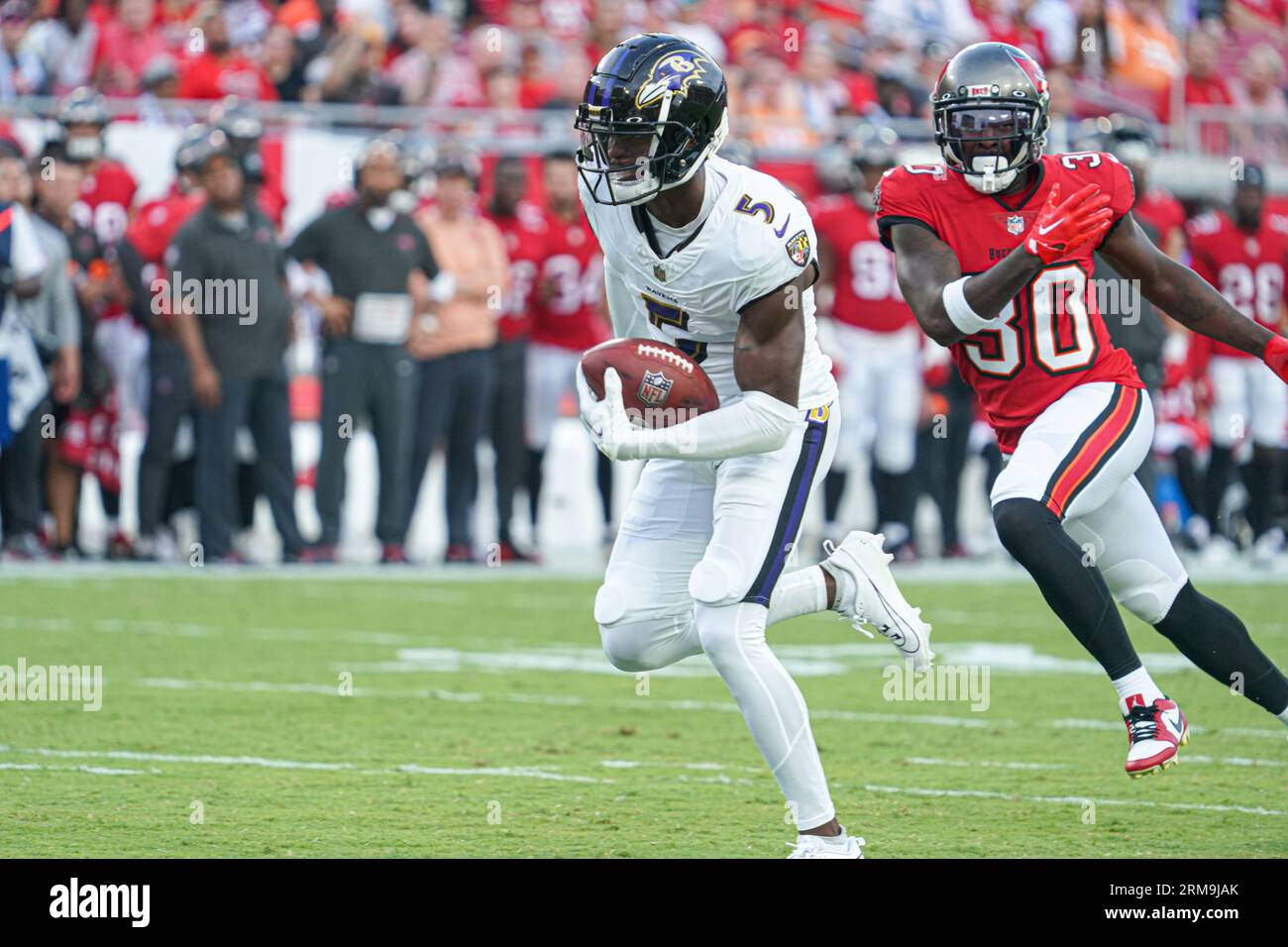 Tampa Bay, Florida, USA, August 26, 2023, Baltimore Ravens Cornerback ...