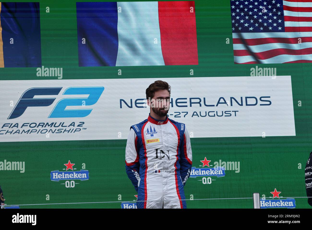 NOVALAK Clement (fra), Trident Racing, Dallara F2, portrait podium during the 11th round of the ...