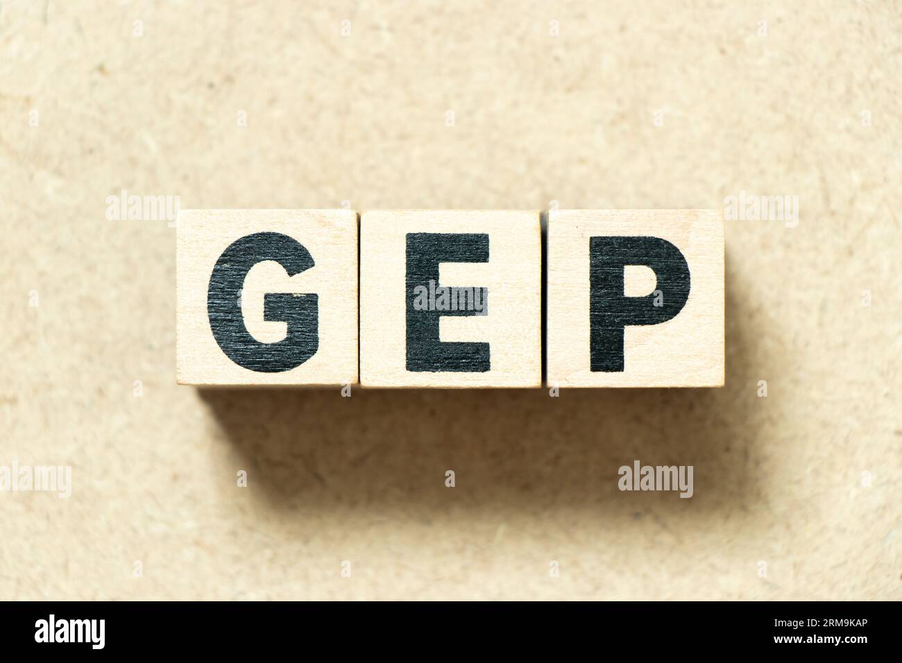 Alphabet letter block in word GEP (abbreviation of good engineering ...