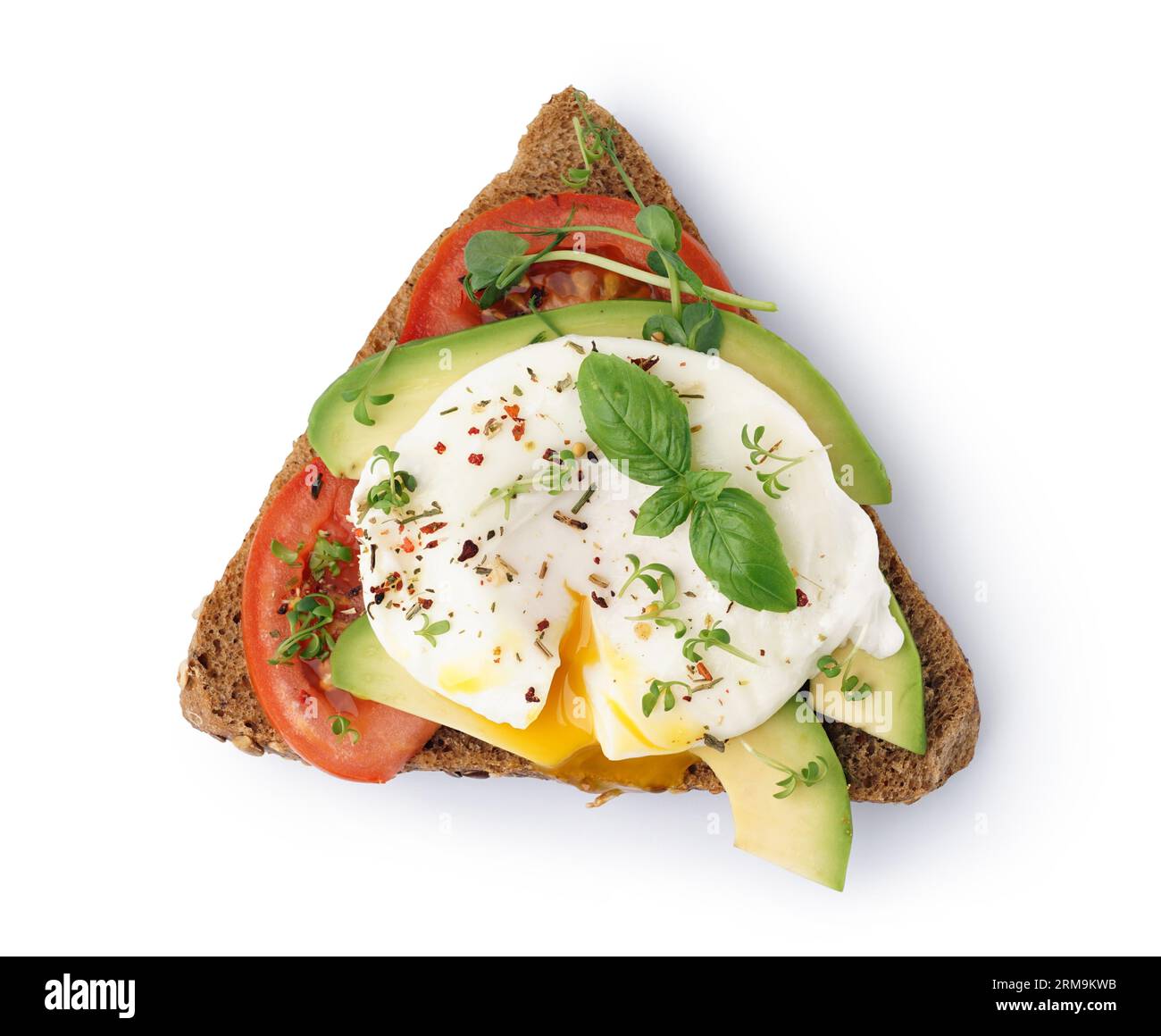 Triangle sandwich top view hi-res stock photography and images - Alamy