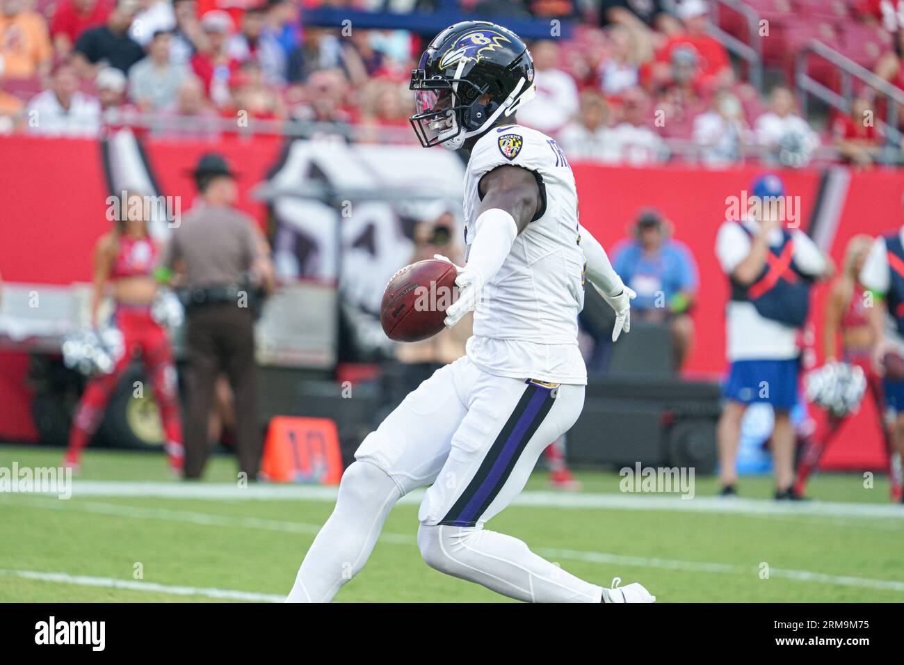 Tampa Bay, Florida, USA, August 26, 2023, Baltimore Ravens Cornerback Jalyn Armour-Davis #5 ...