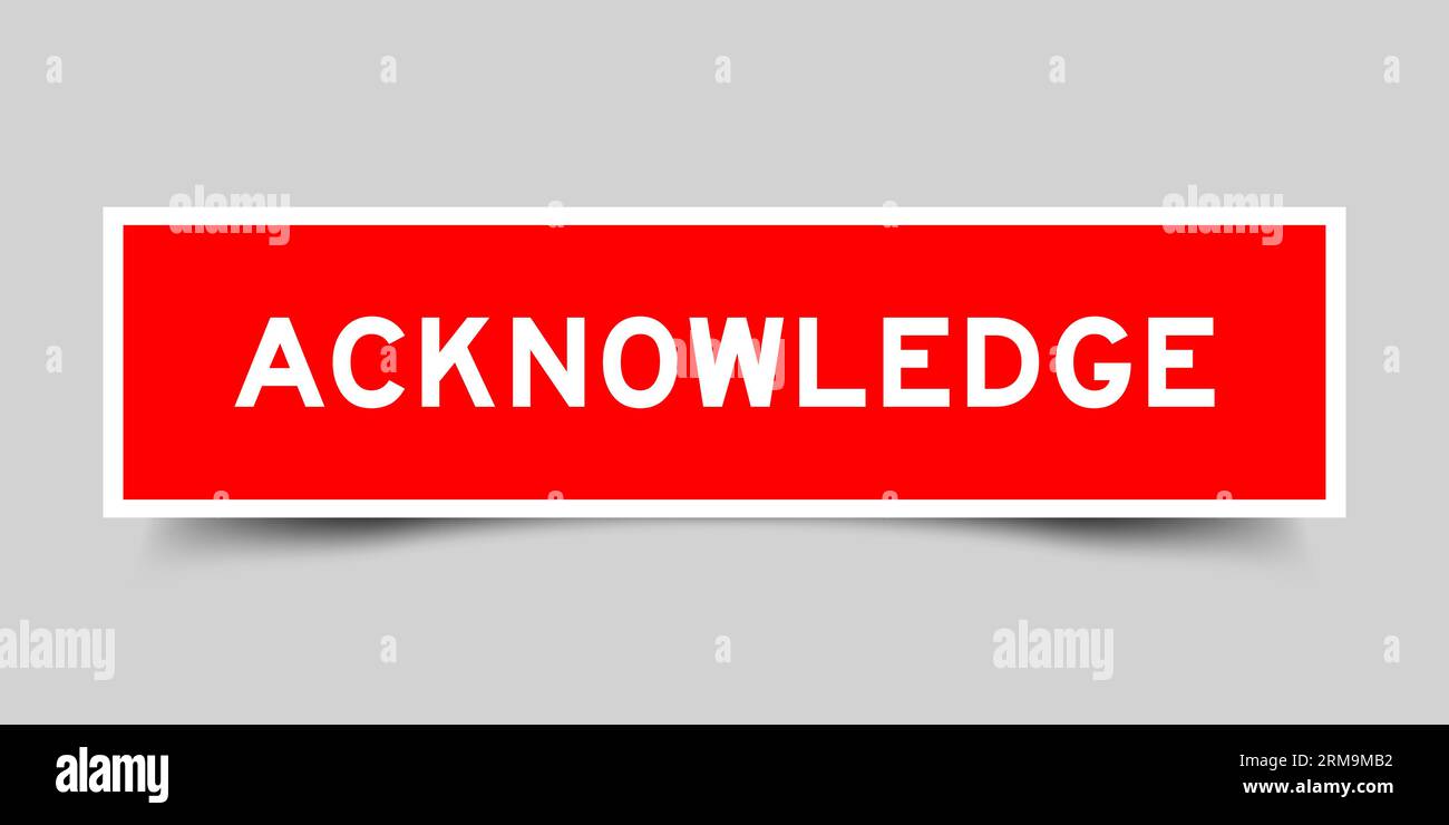 Acknowledgement of receipt Stock Vector Images - Alamy