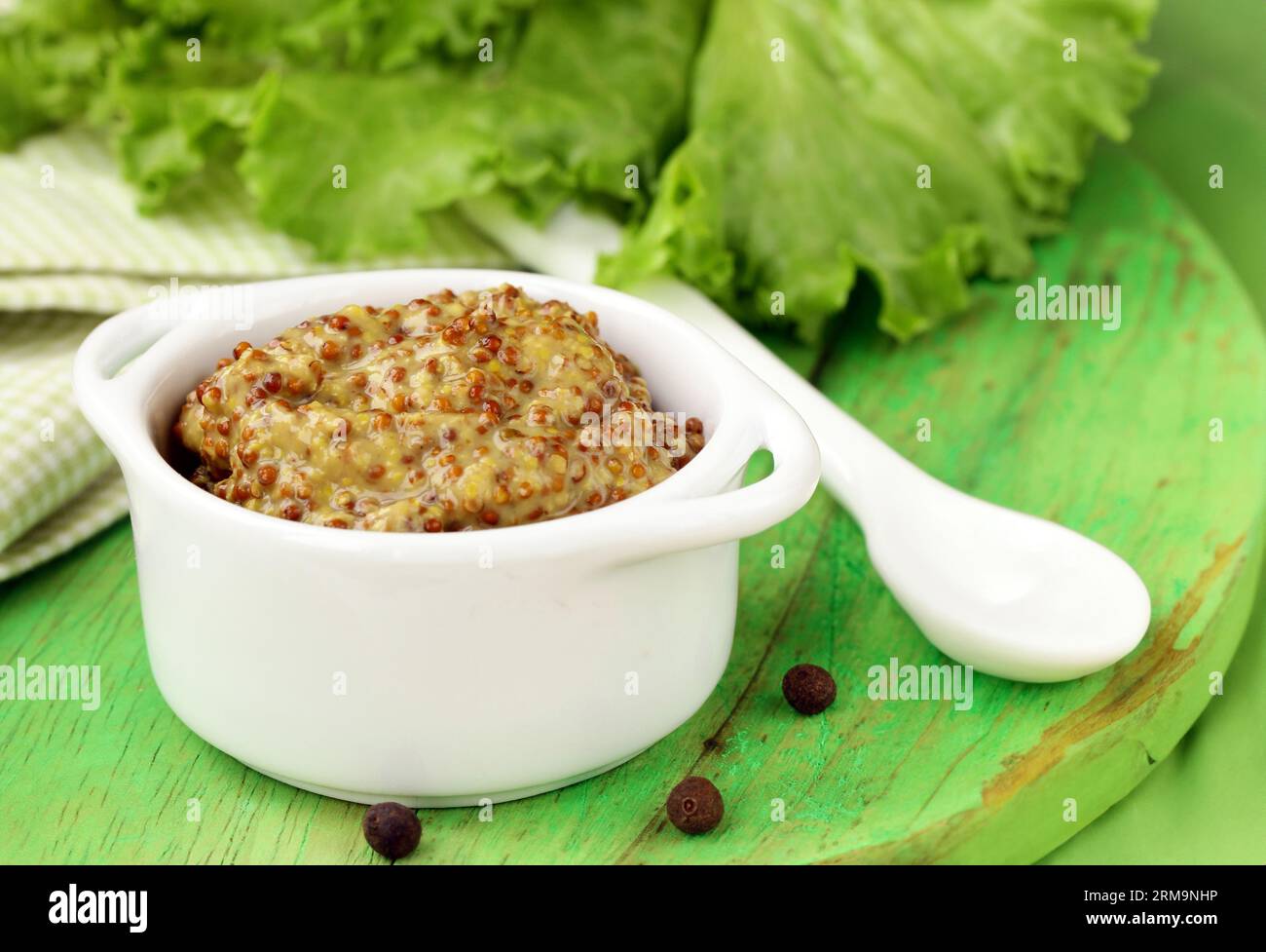 traditional natural Dijon mustard, seasoning for food Stock Photo - Alamy