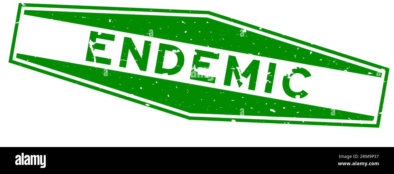 Grunge green endemic word hexagon rubber seal stamp on white background Stock Vector Image & Art ...