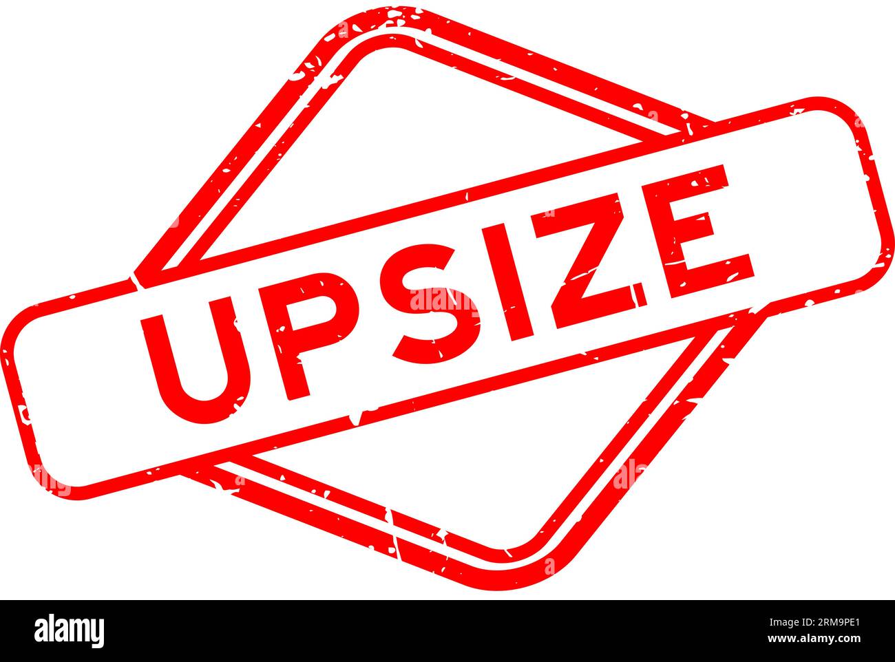 Grunge red upsize word rubber seal stamp on white background Stock Vector Image & Art - Alamy