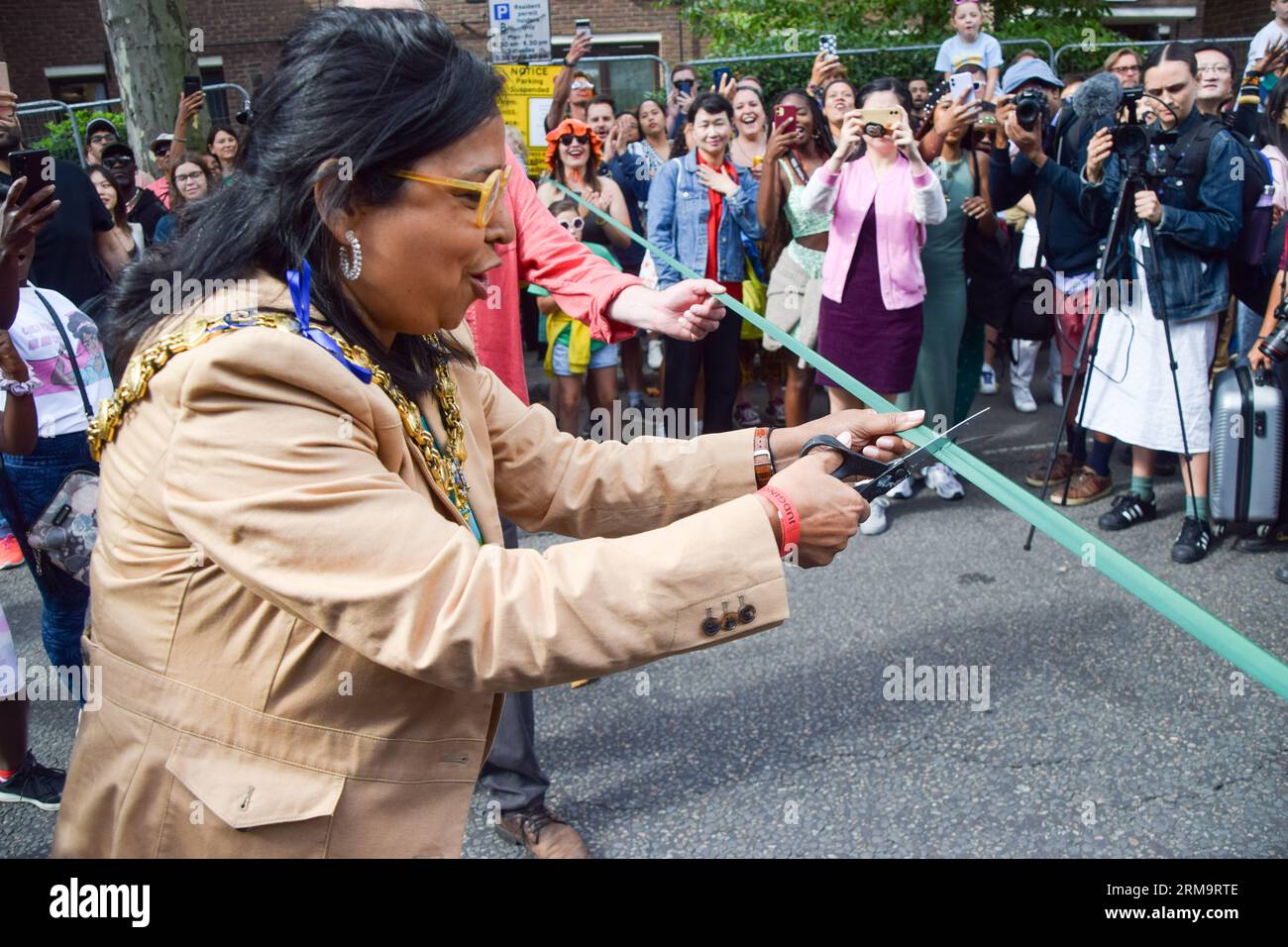 London, England, UK. 27th Aug, 2023. Mayor of Kensington and Chelsea ...
