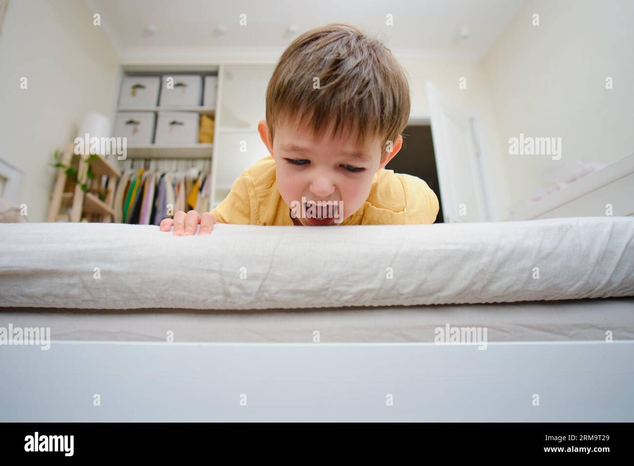 Falling out bed hi-res stock photography and images - Alamy
