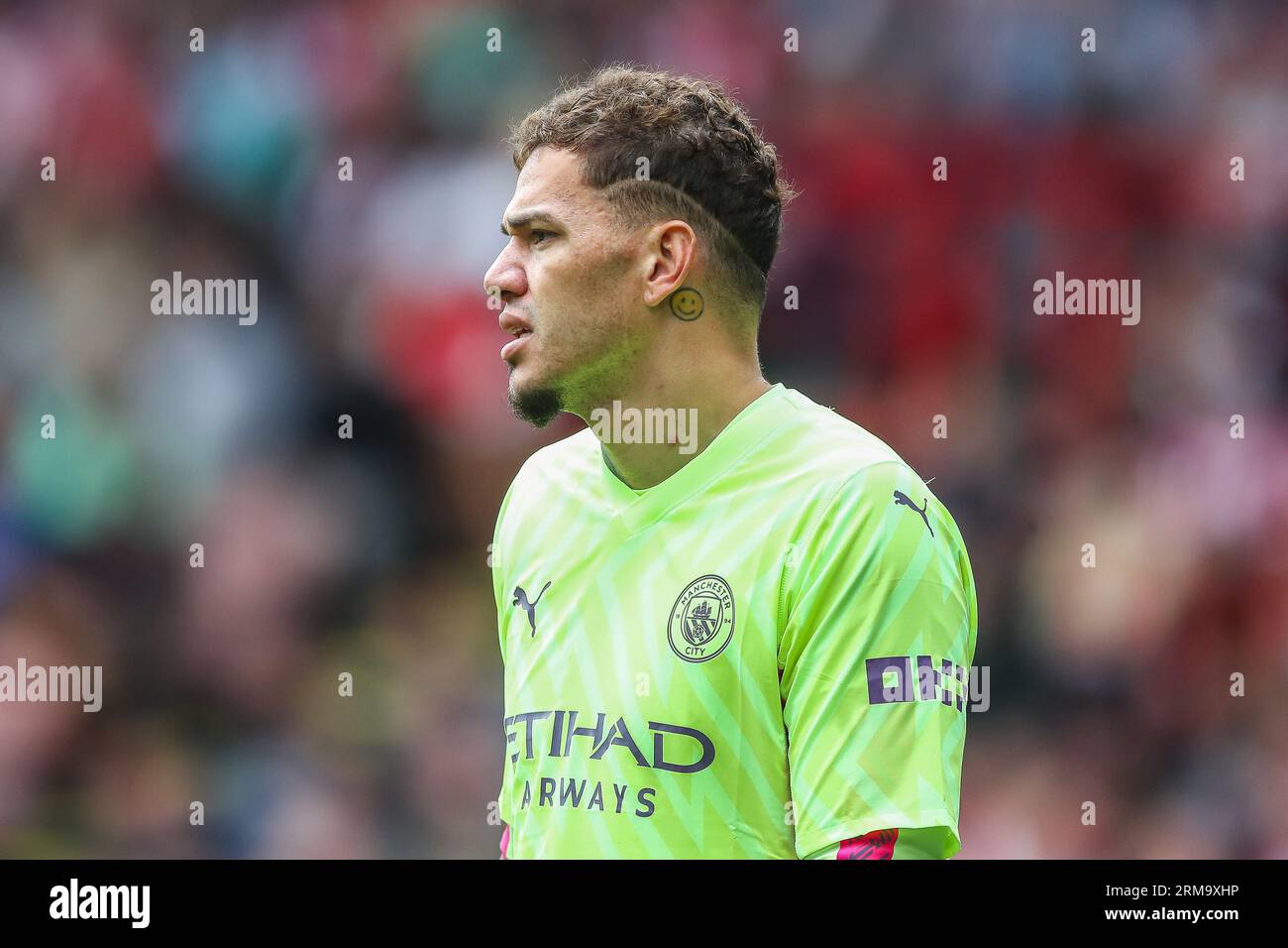 Ederson #31 of Manchester City during the Premier League match ...