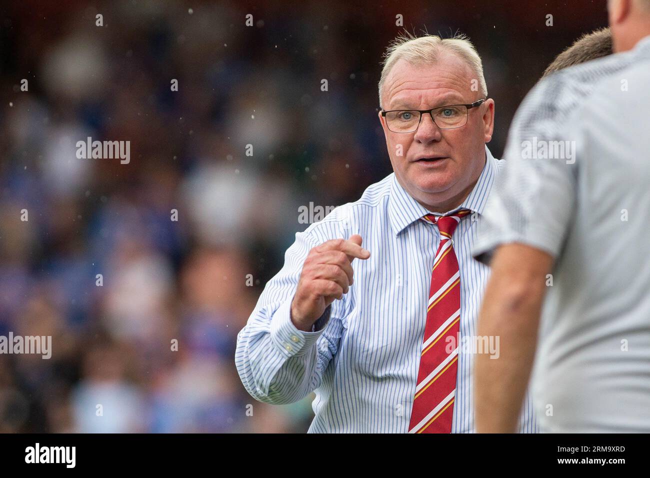 Football manager Steve Evans whilst in charge of Stevenage Football ...