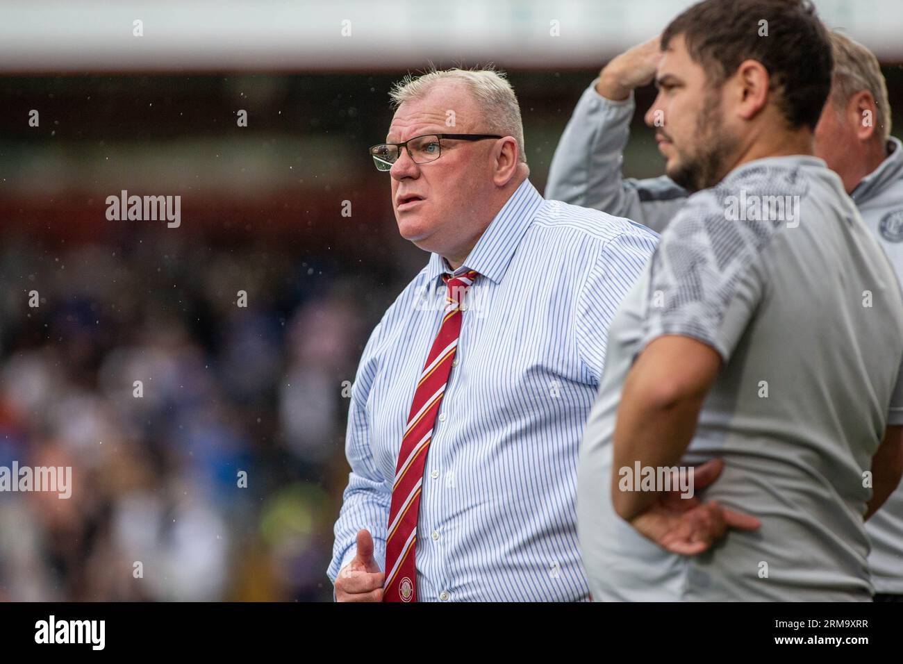Football manager Steve Evans whilst in charge of Stevenage Football ...