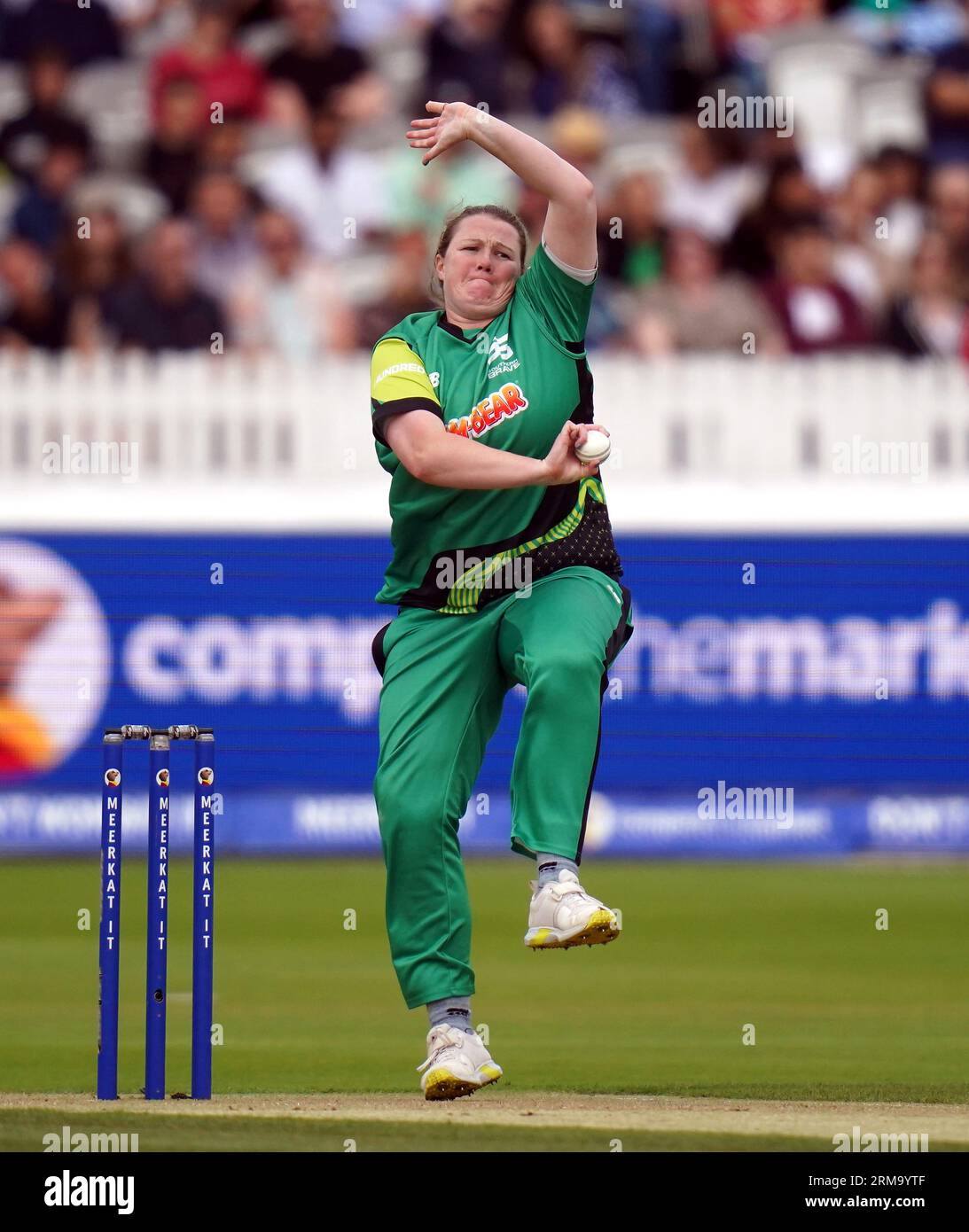 Southern Brave's Anya Shrubsole bowling during The Hundred women's ...