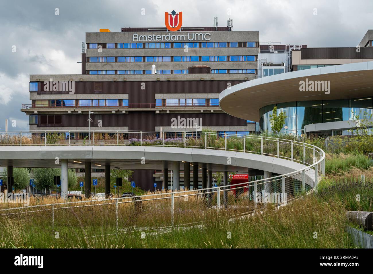 Amsterdam, The Netherlands, 26.08.2023, Exterior of academic hospital Amsterdam UMC, University ...