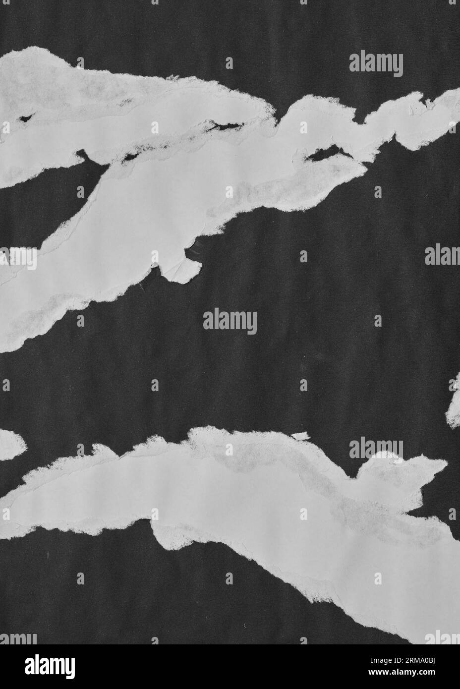 Black and White Torn Paper Collage Style, Ripped Paper Effect, Texture ...