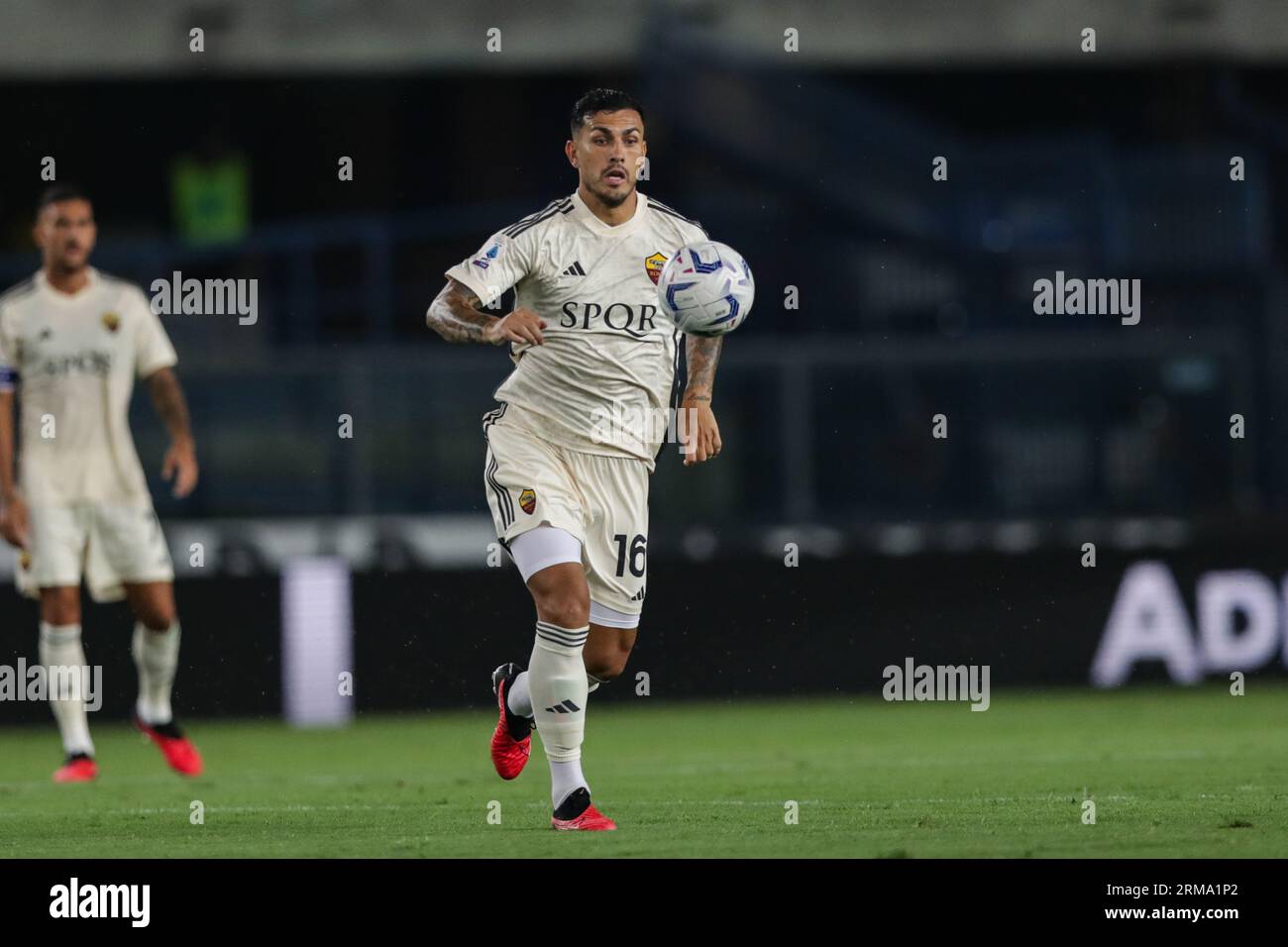 Leonardo Paredes of Roma seen in action during 2023–24 Serie A football ...