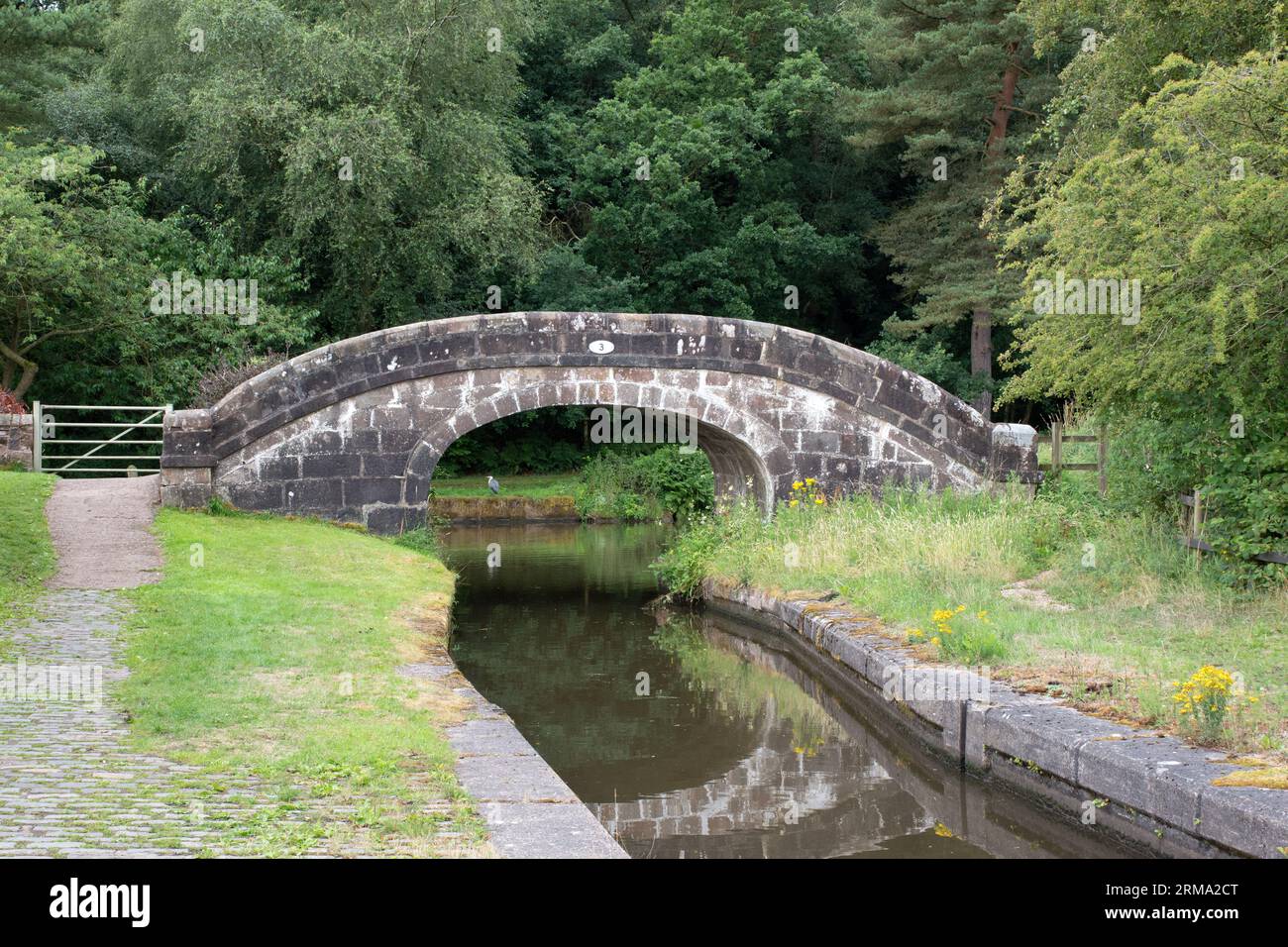 The Leek Branch of the Caldon Canal crossing over the Caldon Canal via ...
