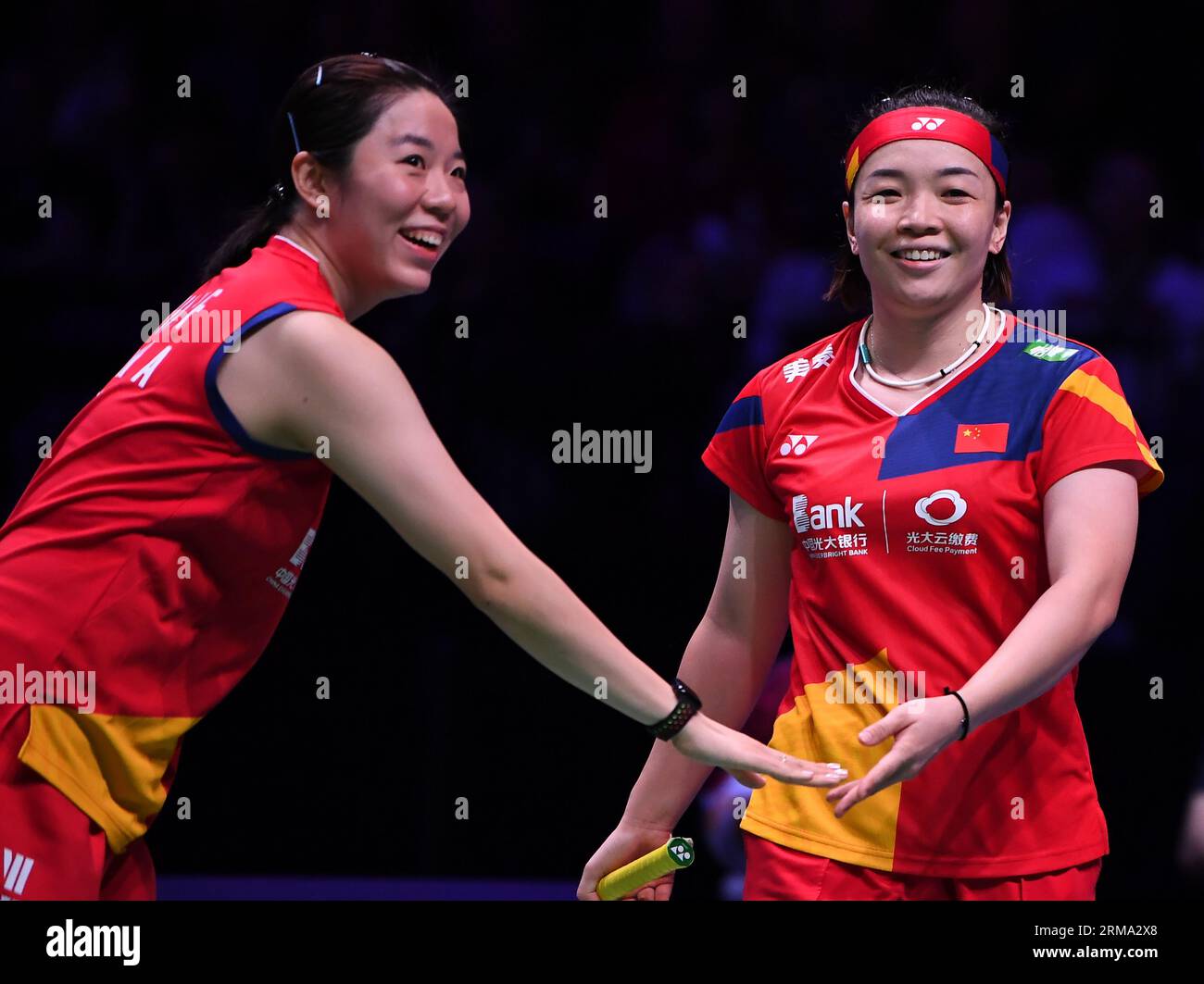 Copenhagen, Denmark. 27th Aug, 2023. Chen Qingchen (R)/Jia Yifan of ...