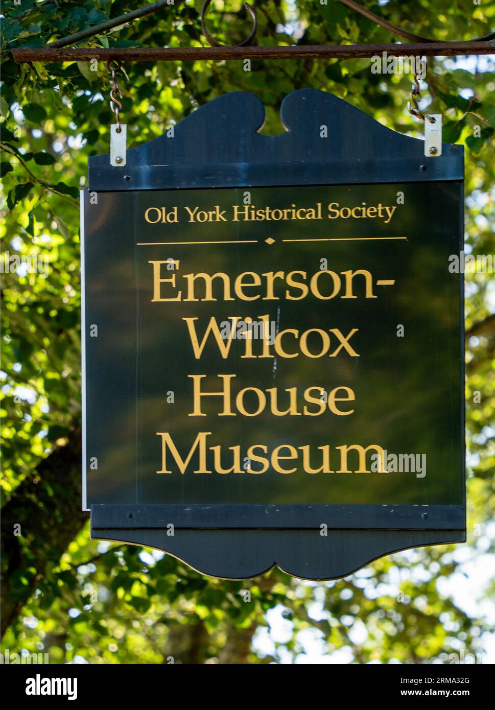 Emerson Wilcox House Museum in York Maine Stock Photo - Alamy