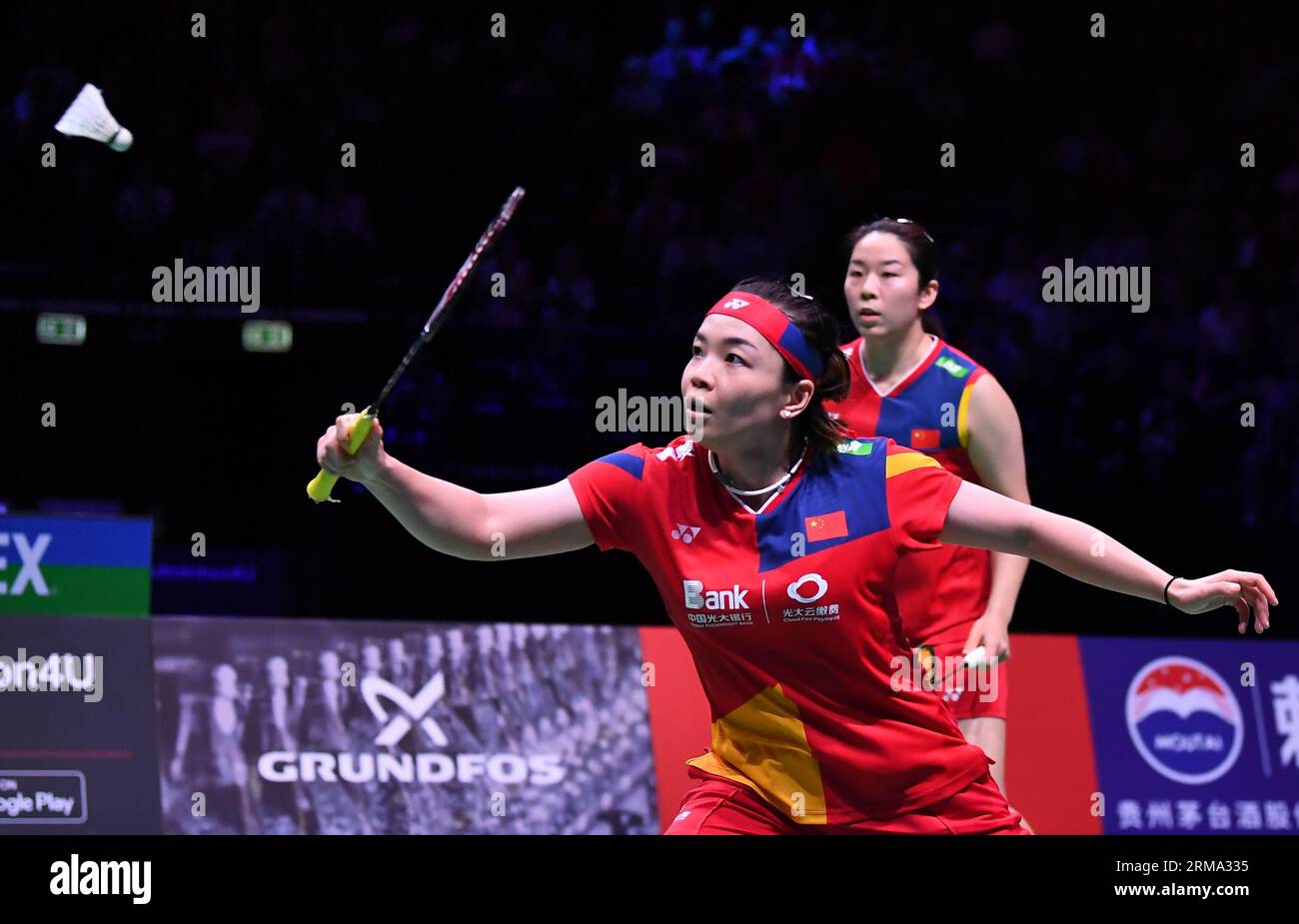 Copenhagen, Denmark. 27th Aug, 2023. Chen Qingchen (L)/Jia Yifan of ...