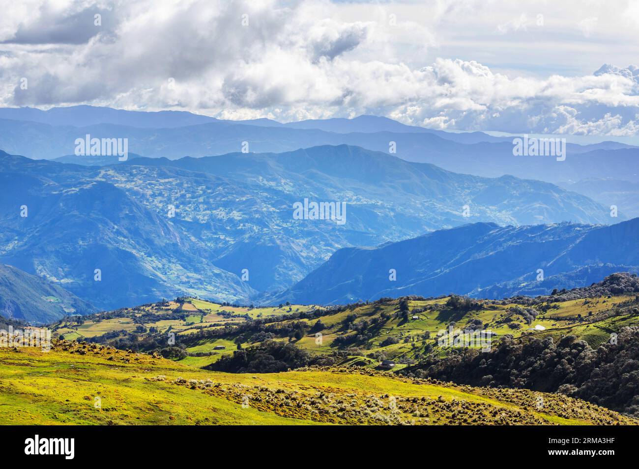Rural landscapes in green colombian mountains Stock Photo - Alamy