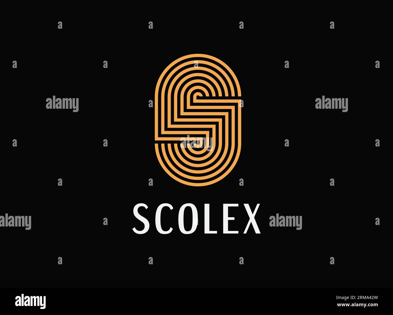 Monogram logo hi-res stock photography and images - Alamy