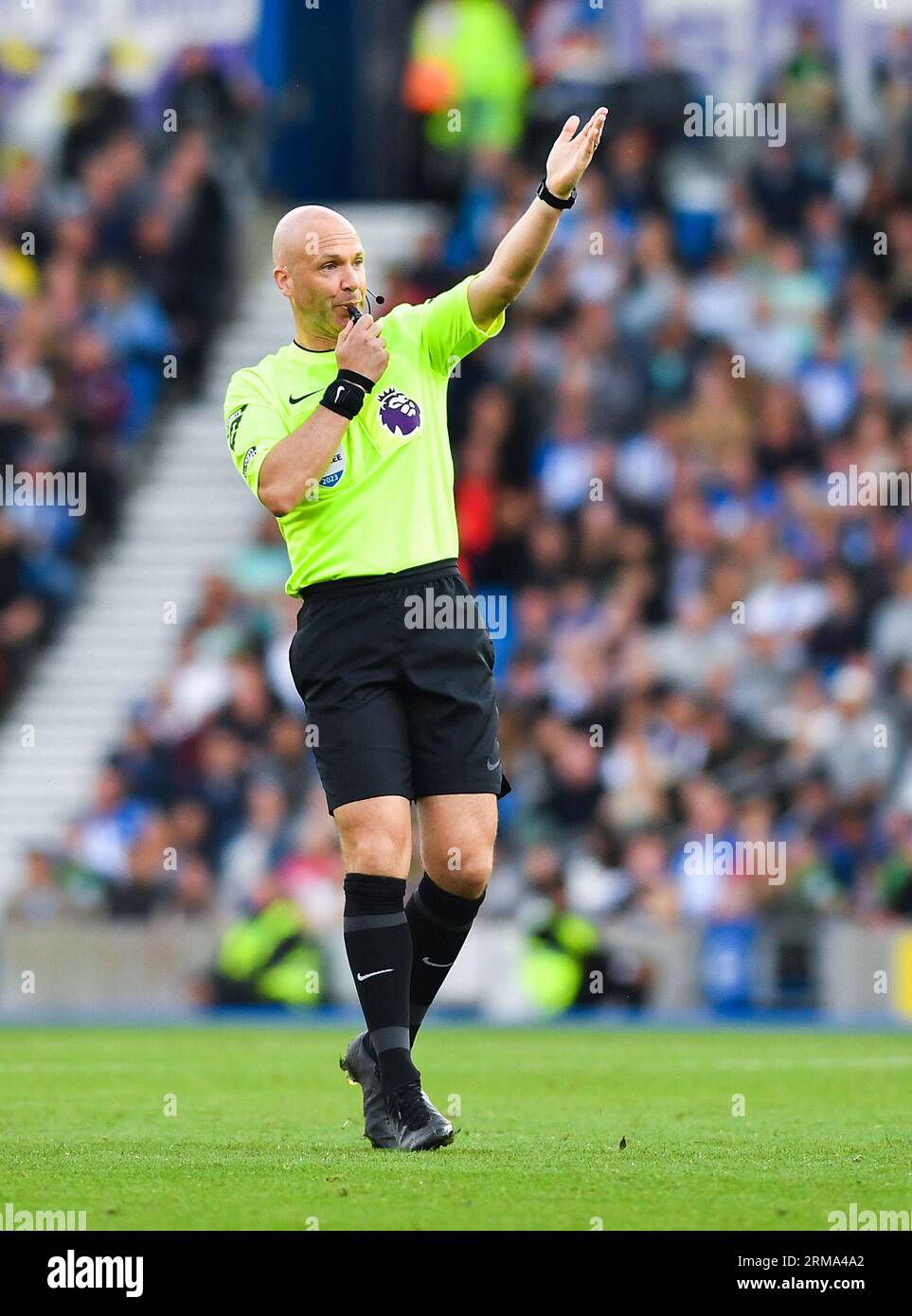 Referee Anthony Taylor during the Premier League match between Brighton ...