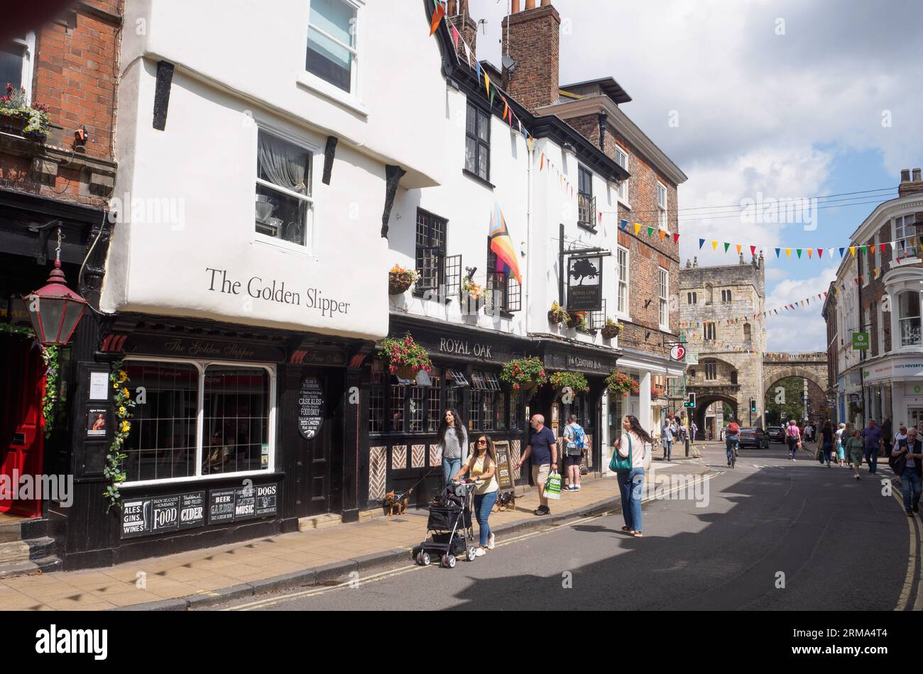 Goodramgate and Monkbar, York Stock Photo - Alamy