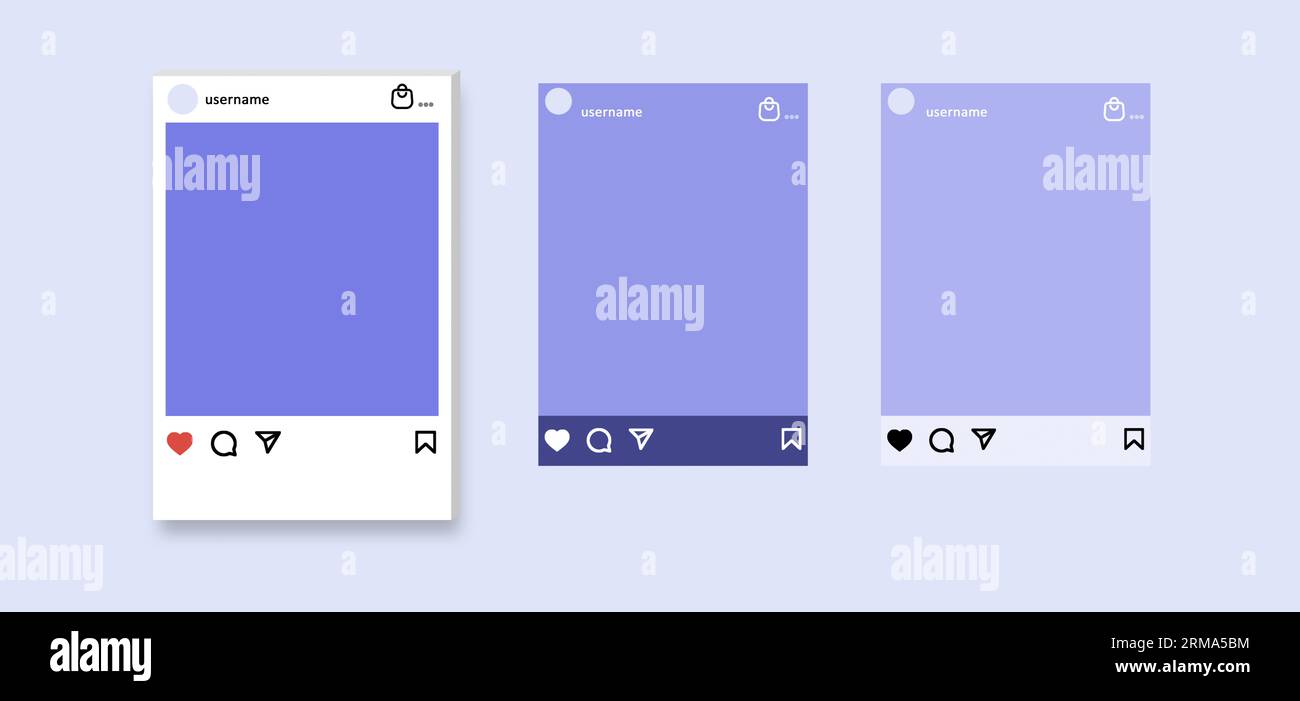 Social Media And Social Network Feed Post Mock Up Post Frame Mockup Template User Interface
