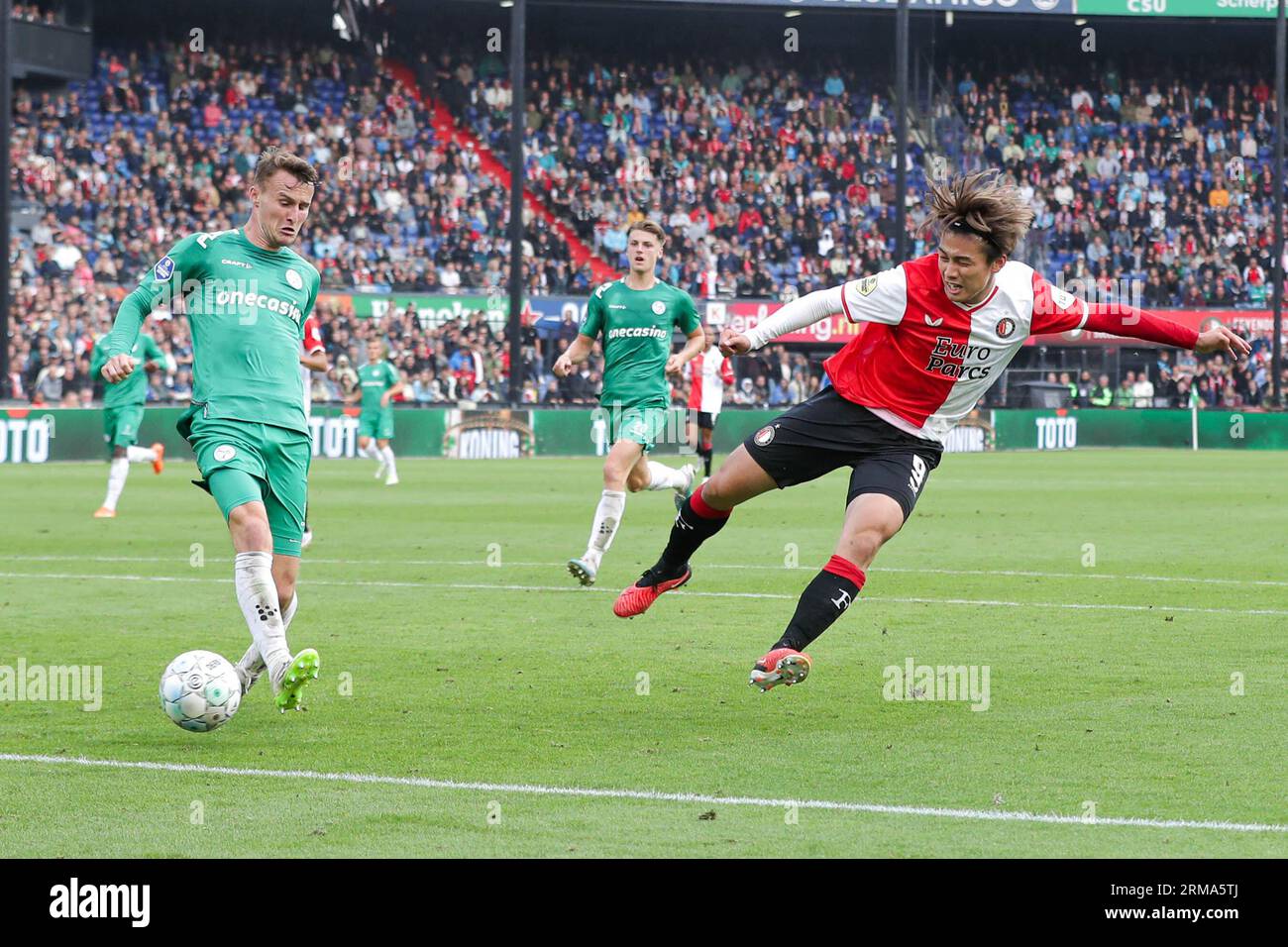 ROTTERDAM, NETHERLANDS - AUGUST 27: Ayase Ueda of Feyenoord Rotterdam ...